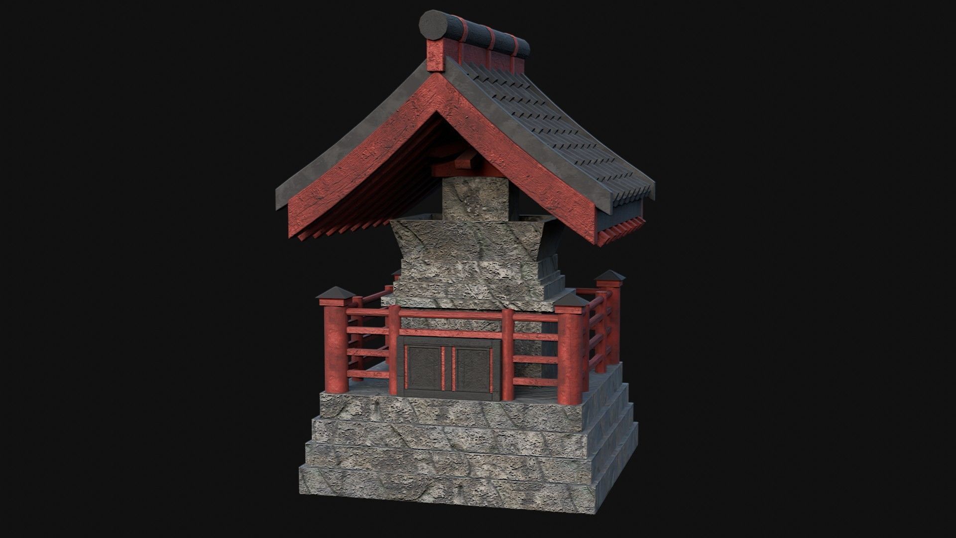 3D model JAPANESE ASIAN MEDIEVAL FEUDAL CITY STRUCTURES COLLECTION VR ...