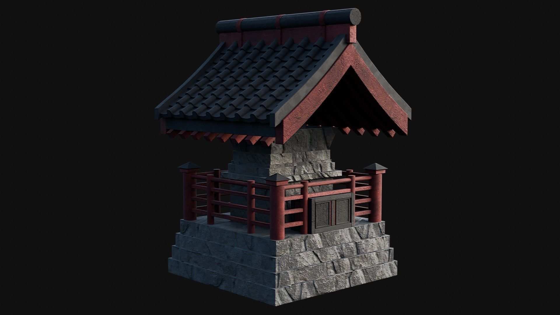 3D model JAPANESE ASIAN MEDIEVAL FEUDAL CITY STRUCTURES COLLECTION VR ...