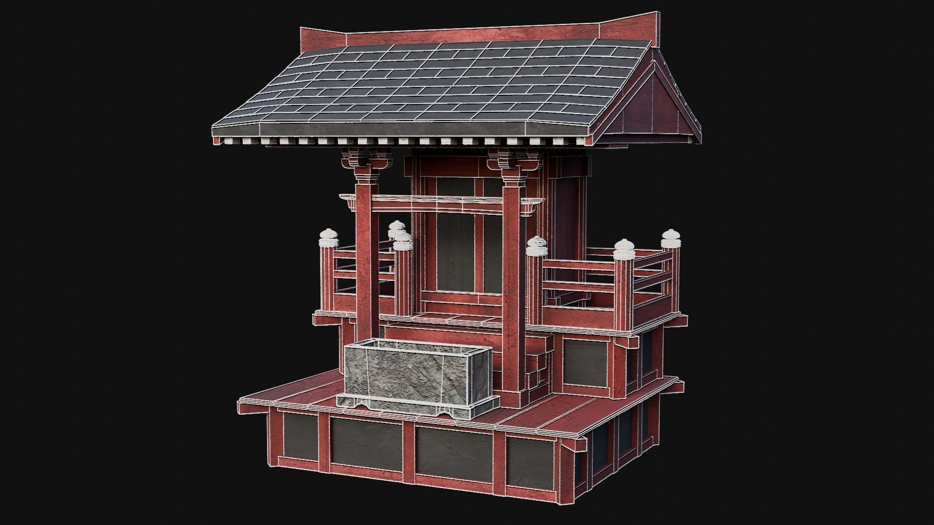 3D model JAPANESE ASIAN MEDIEVAL FEUDAL CITY STRUCTURES COLLECTION VR ...