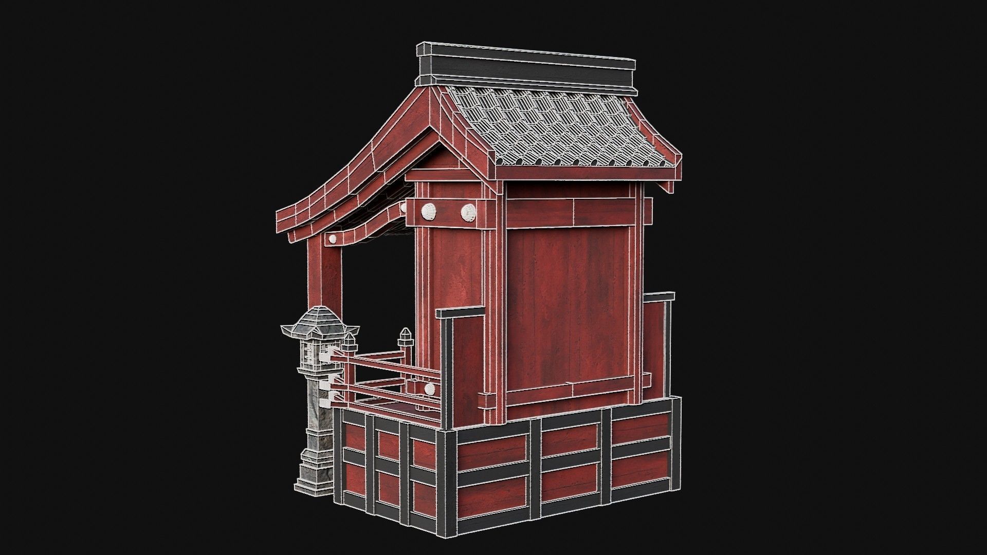3D model JAPANESE ASIAN MEDIEVAL FEUDAL CITY STRUCTURES COLLECTION VR ...