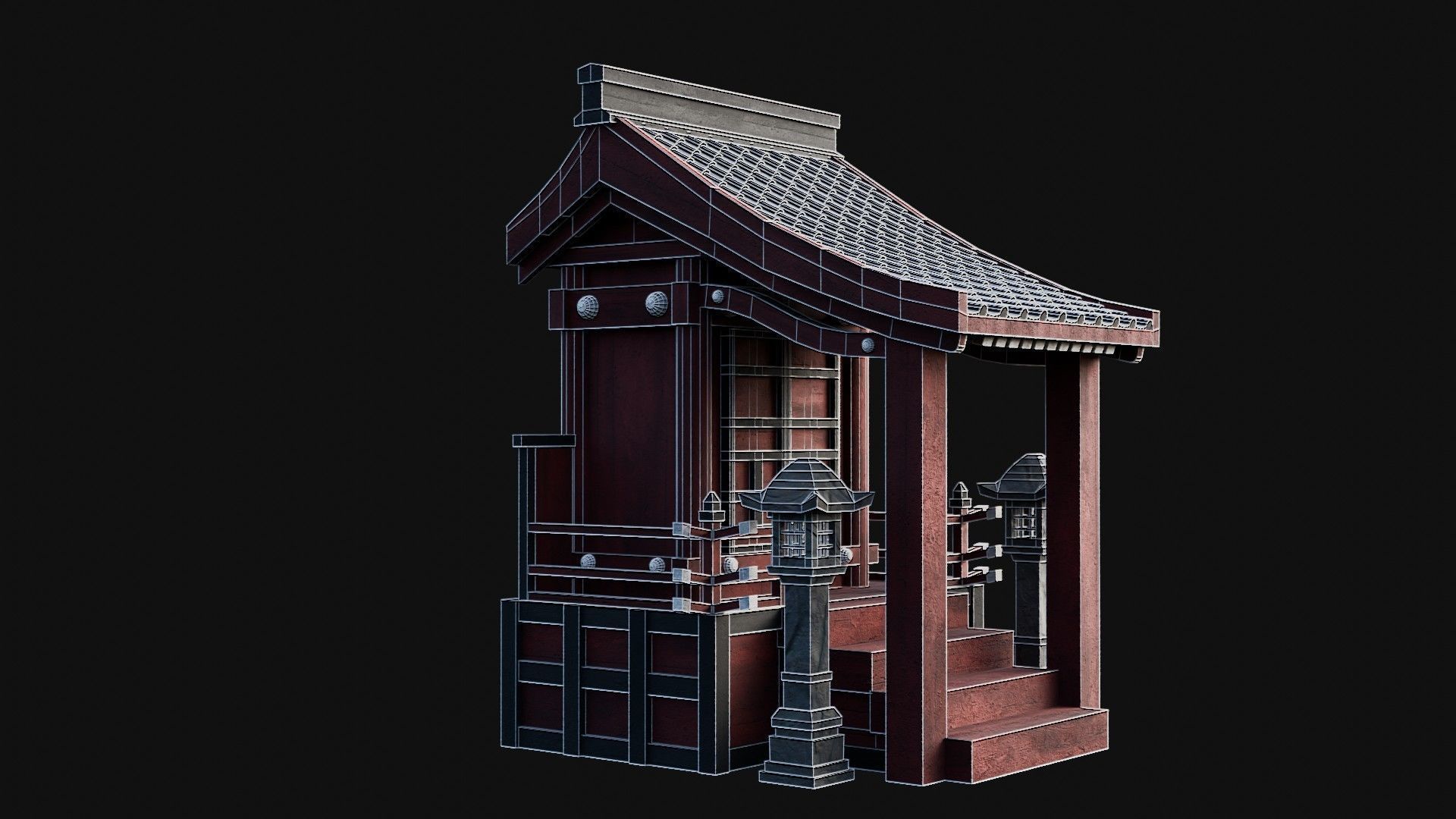 3D model JAPANESE ASIAN MEDIEVAL FEUDAL CITY STRUCTURES COLLECTION VR ...