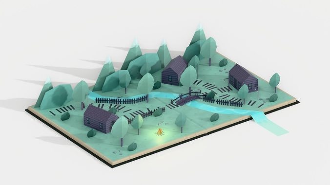 Pop-Up Book free VR / AR / low-poly 3D model | CGTrader