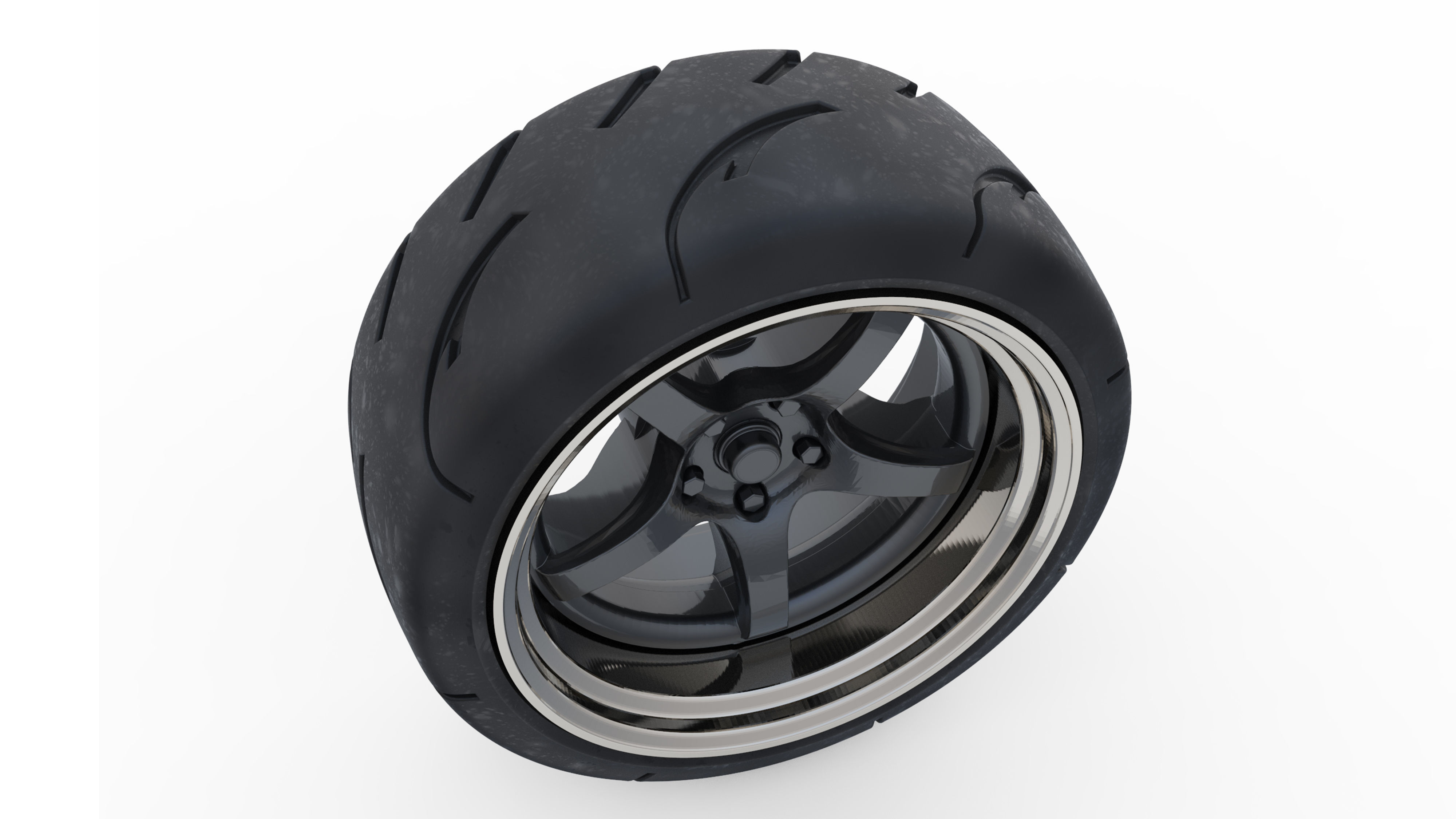 3d printing Tire Rims Wheel set for miniatures cars 3D model 3D ...