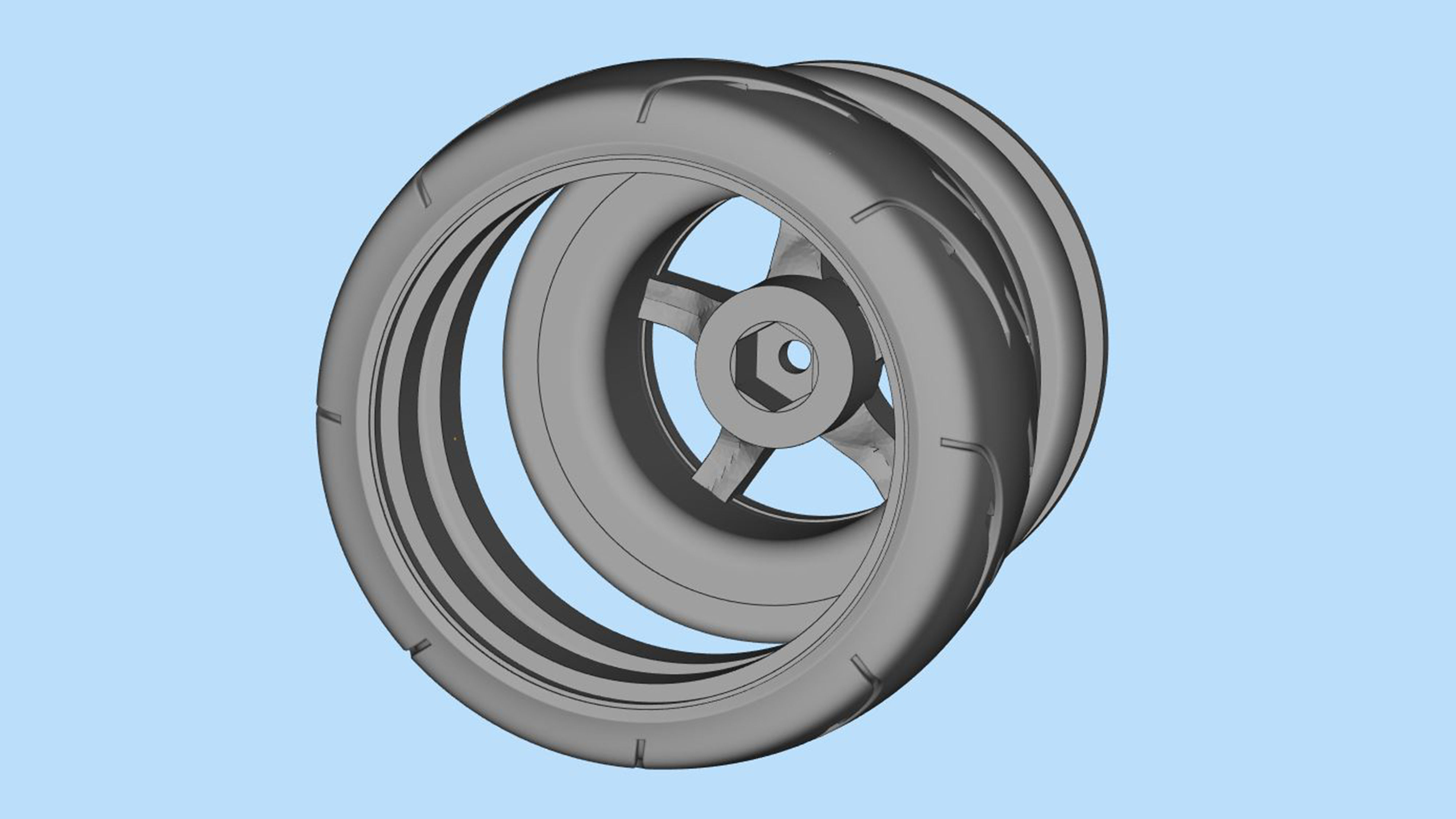 3d printing Tire Rims Wheel set for miniatures cars 3D model 3D ...