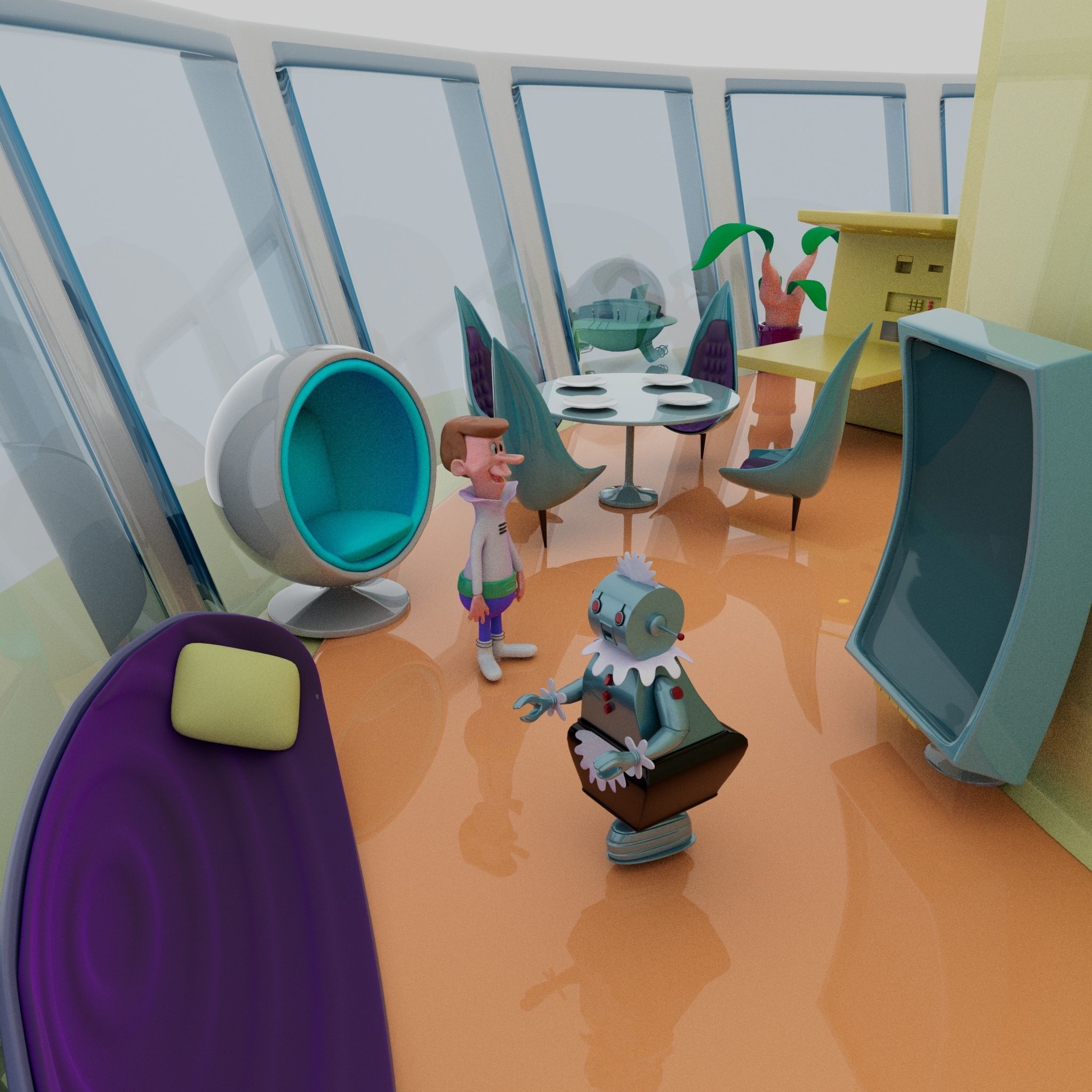 Jetson models free fanart props free 3D model | CGTrader