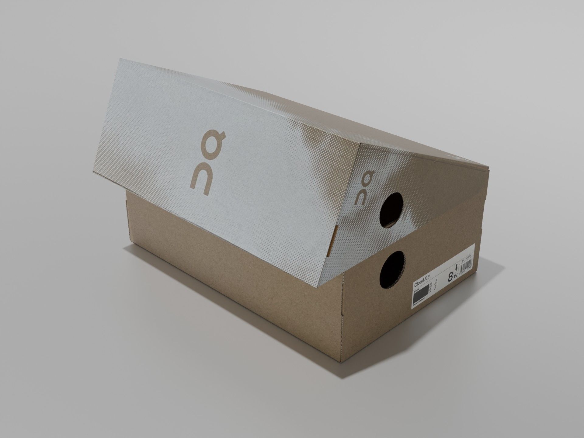 ON Cloud shoe box rigged 3D model animated rigged | CGTrader
