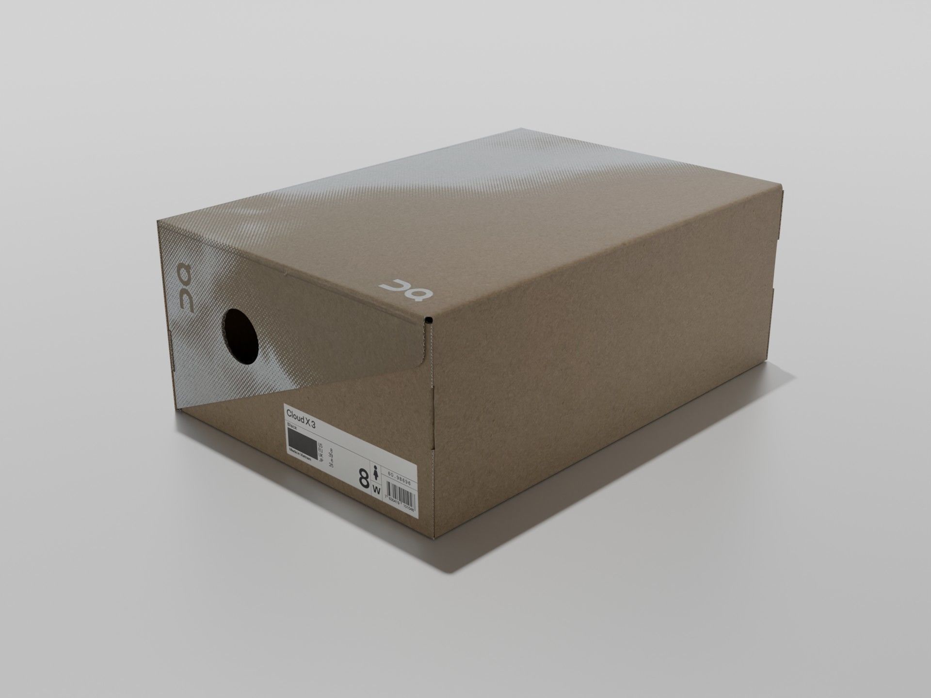 ON Cloud shoe box rigged 3D model animated rigged | CGTrader