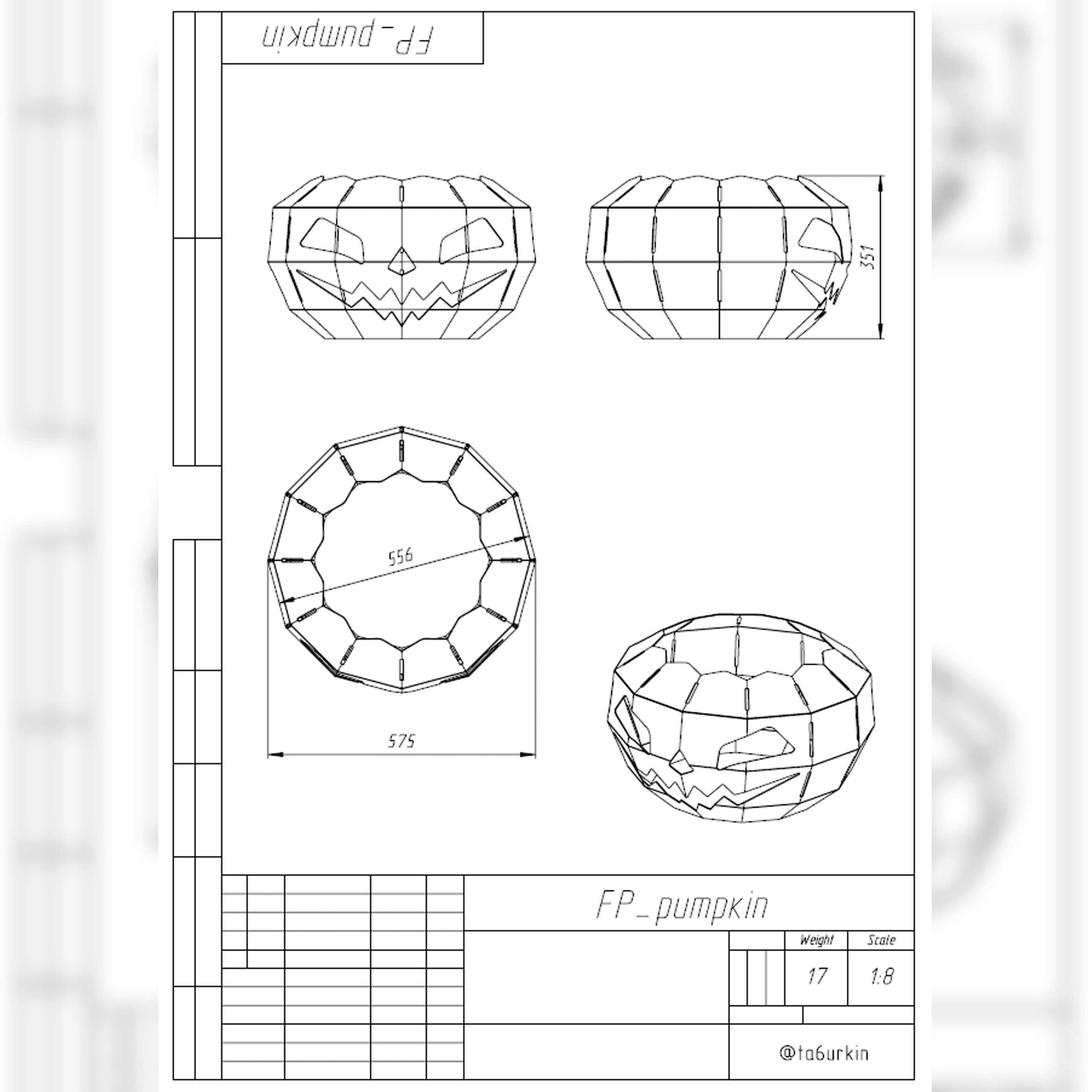 Welding Project Plans Drawings Fire Pit Halloween DXF PDF 3D model ...
