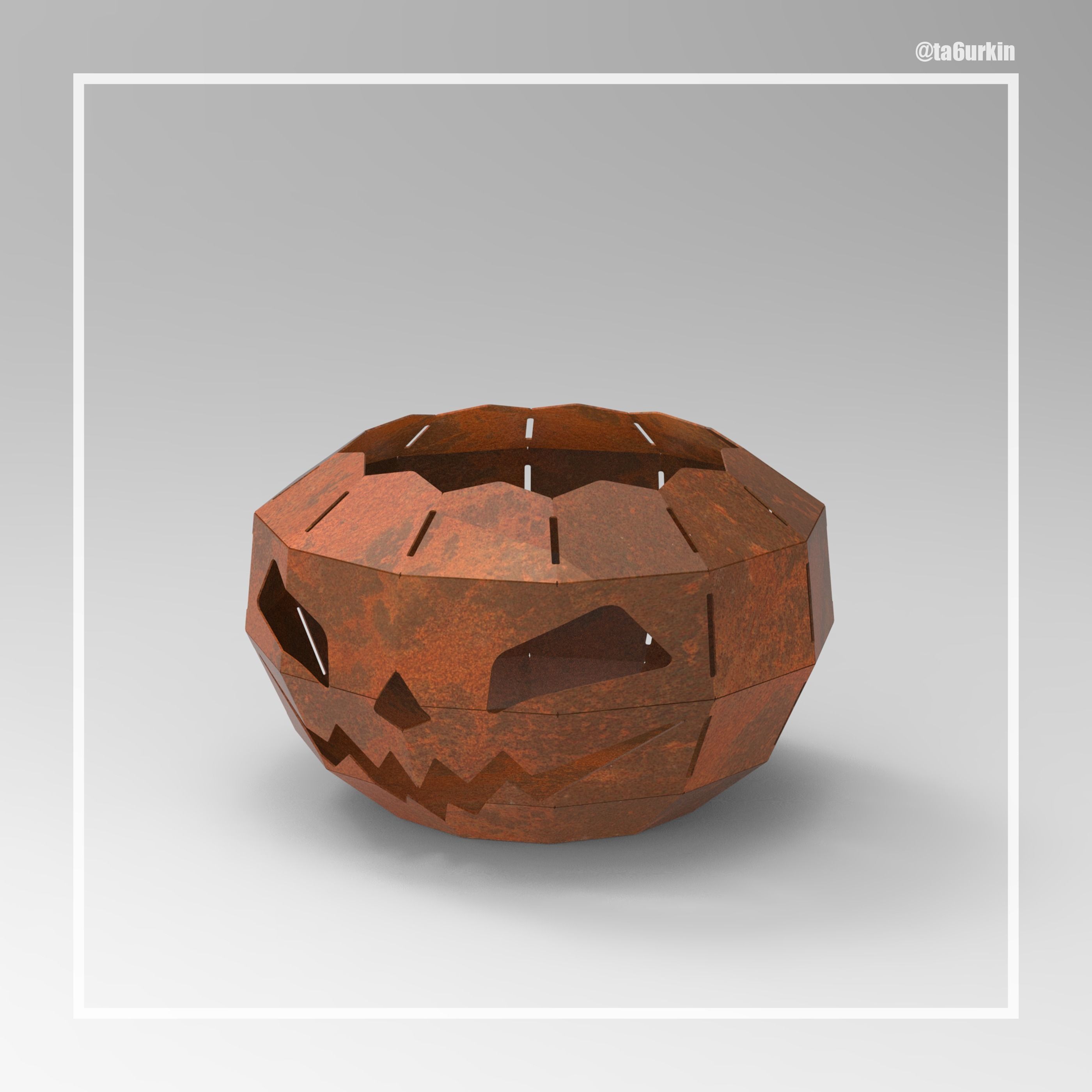 Welding Project Plans Drawings Fire Pit Halloween DXF PDF 3D model ...