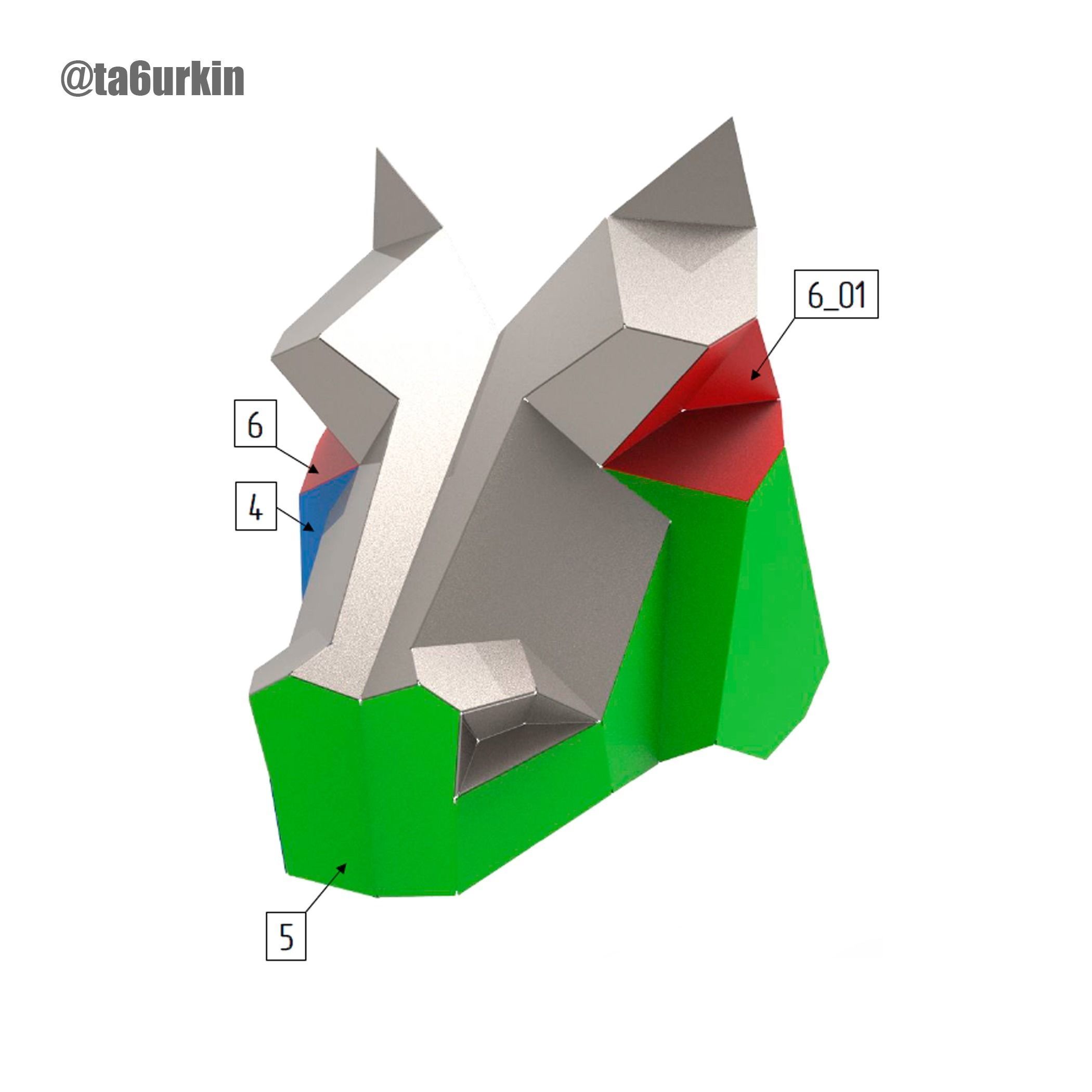 Welding Project Plans Drawings Charging Bull DXF PDF 3D model | CGTrader
