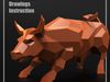 Welding Project Plans Drawings Charging Bull DXF PDF 3D model | CGTrader