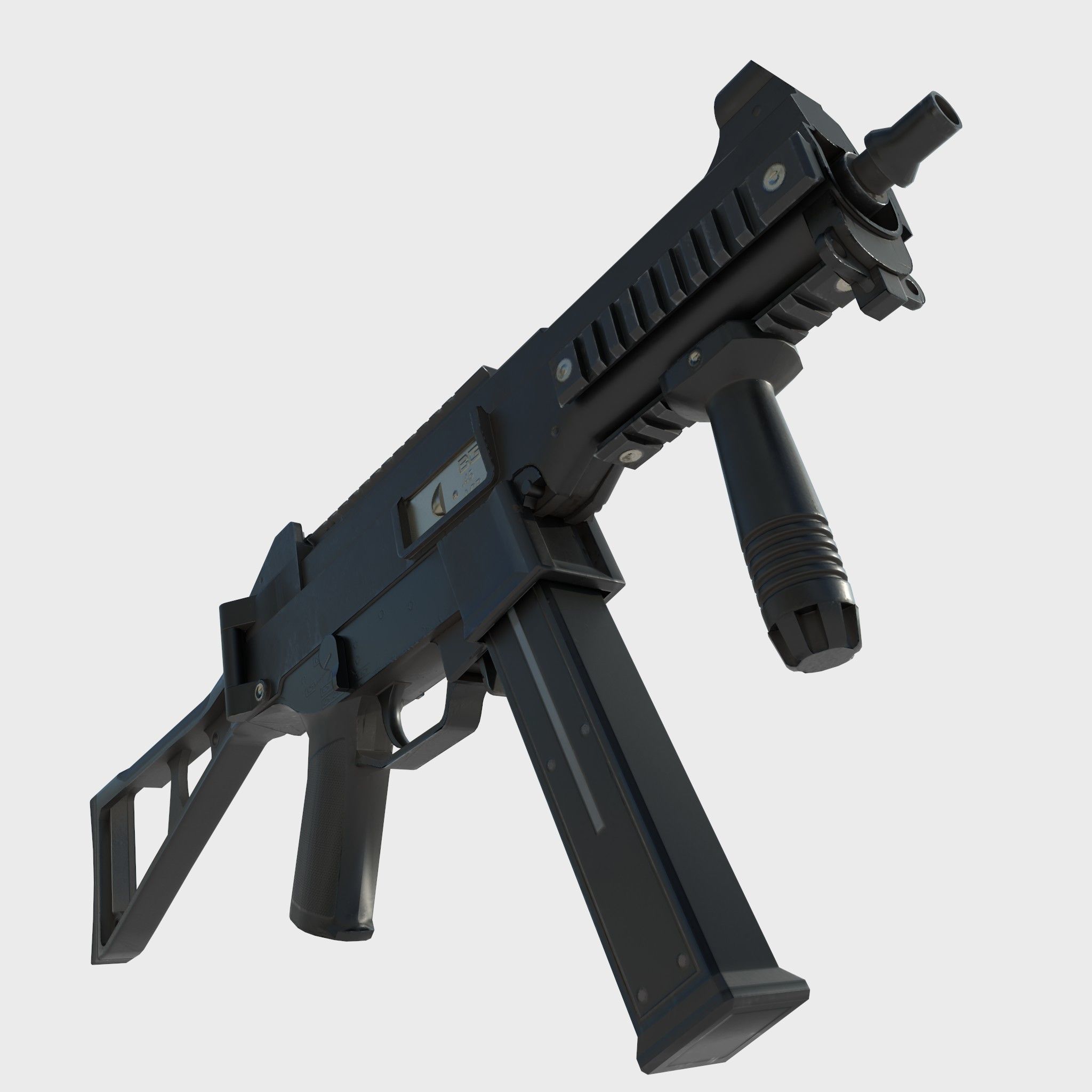 3D model Heckler and Koch UMP Submachine gun VR / AR / low-poly | CGTrader
