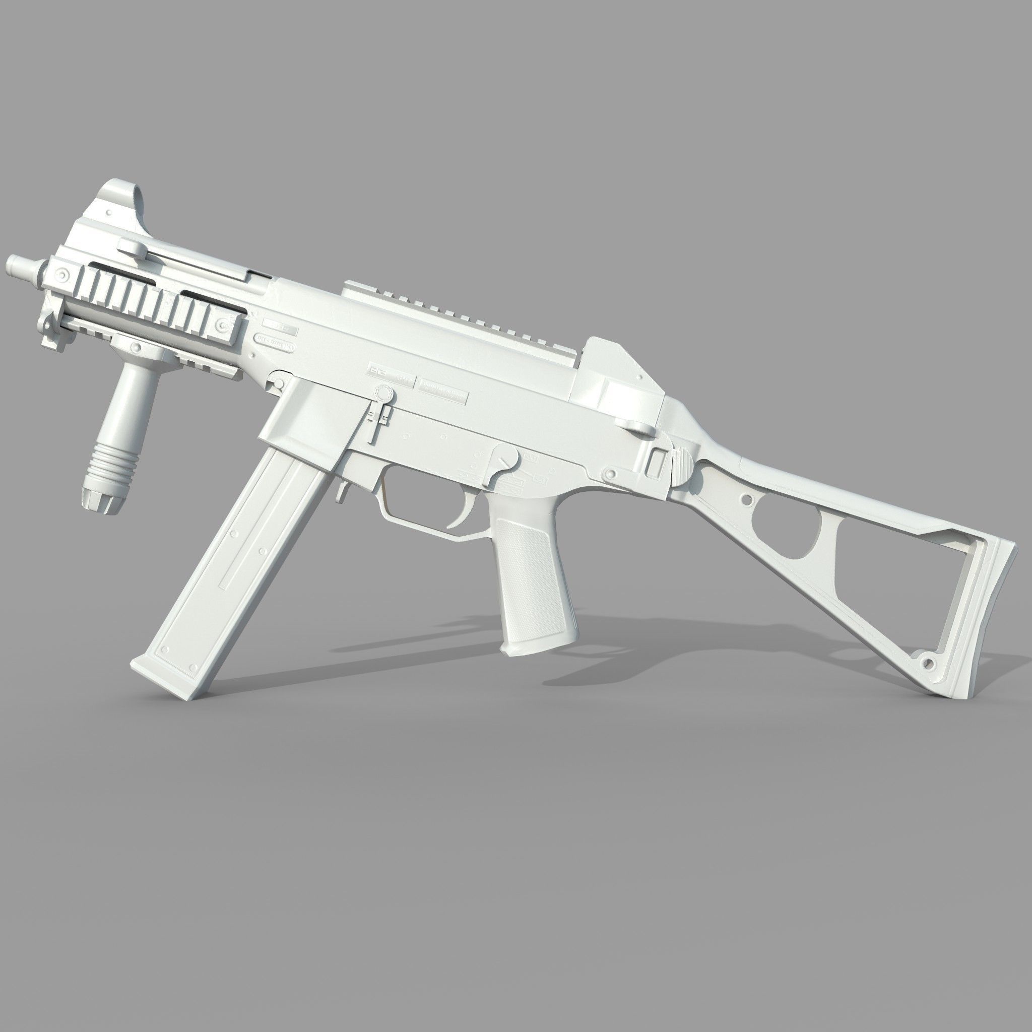 3D model Heckler and Koch UMP Submachine gun VR / AR / low-poly | CGTrader
