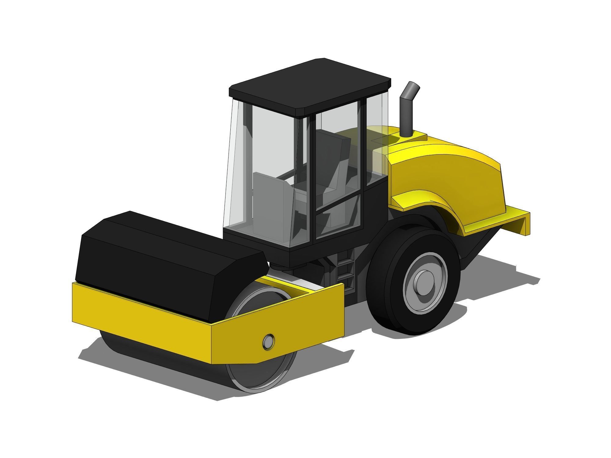 Road Roller - Revit Family 3D model | CGTrader