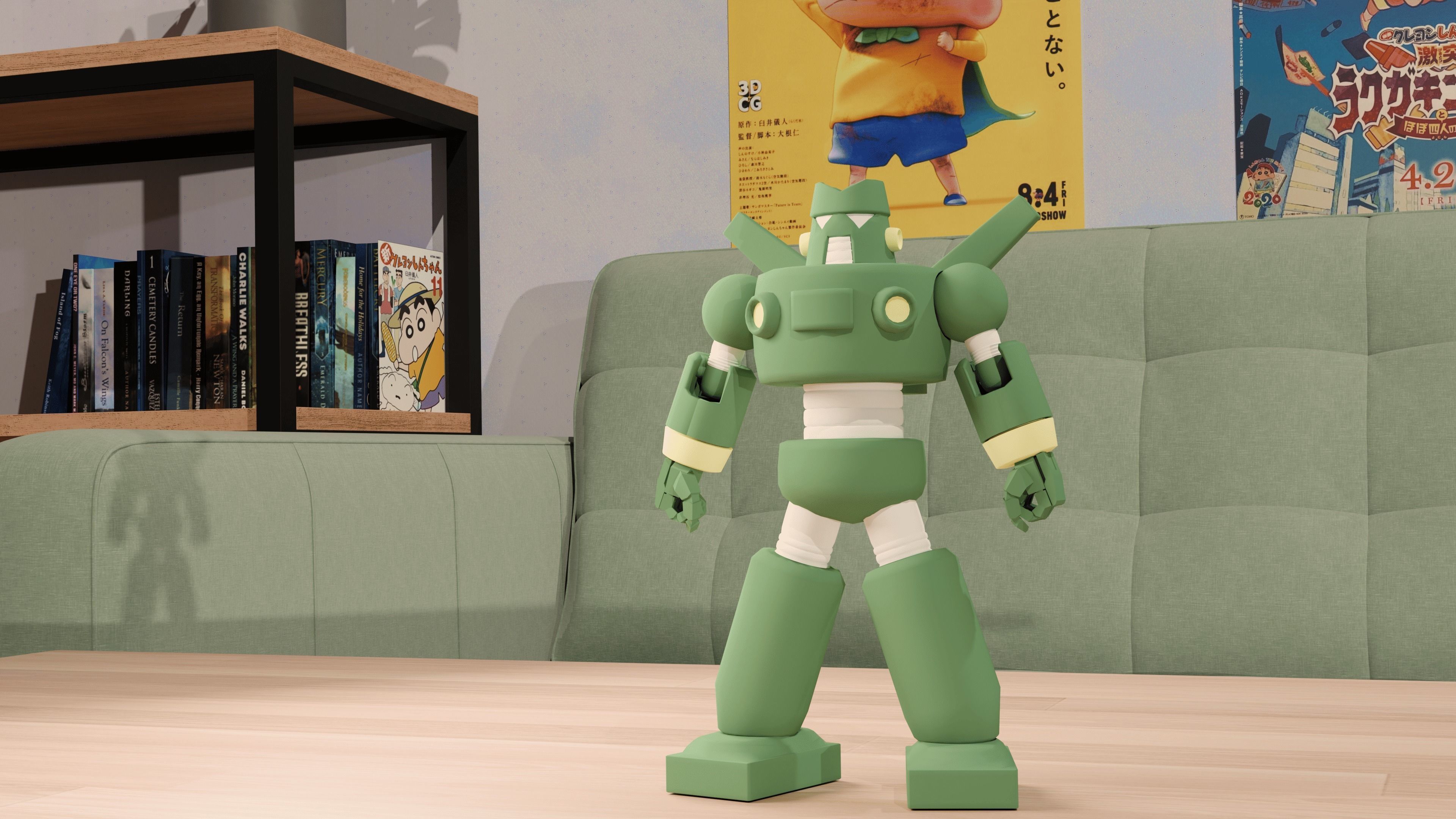 Robot Kantam - Crayon Shin Chan Figure 3D model 3D printable | CGTrader
