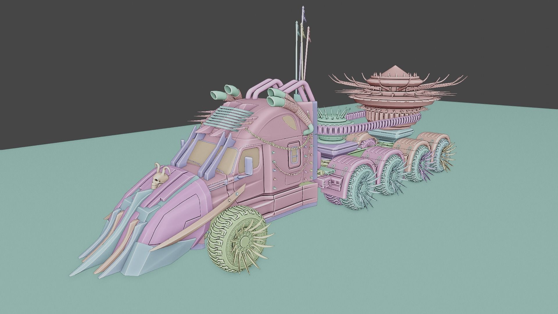 Mad-max truck The Ripper 3D model | CGTrader