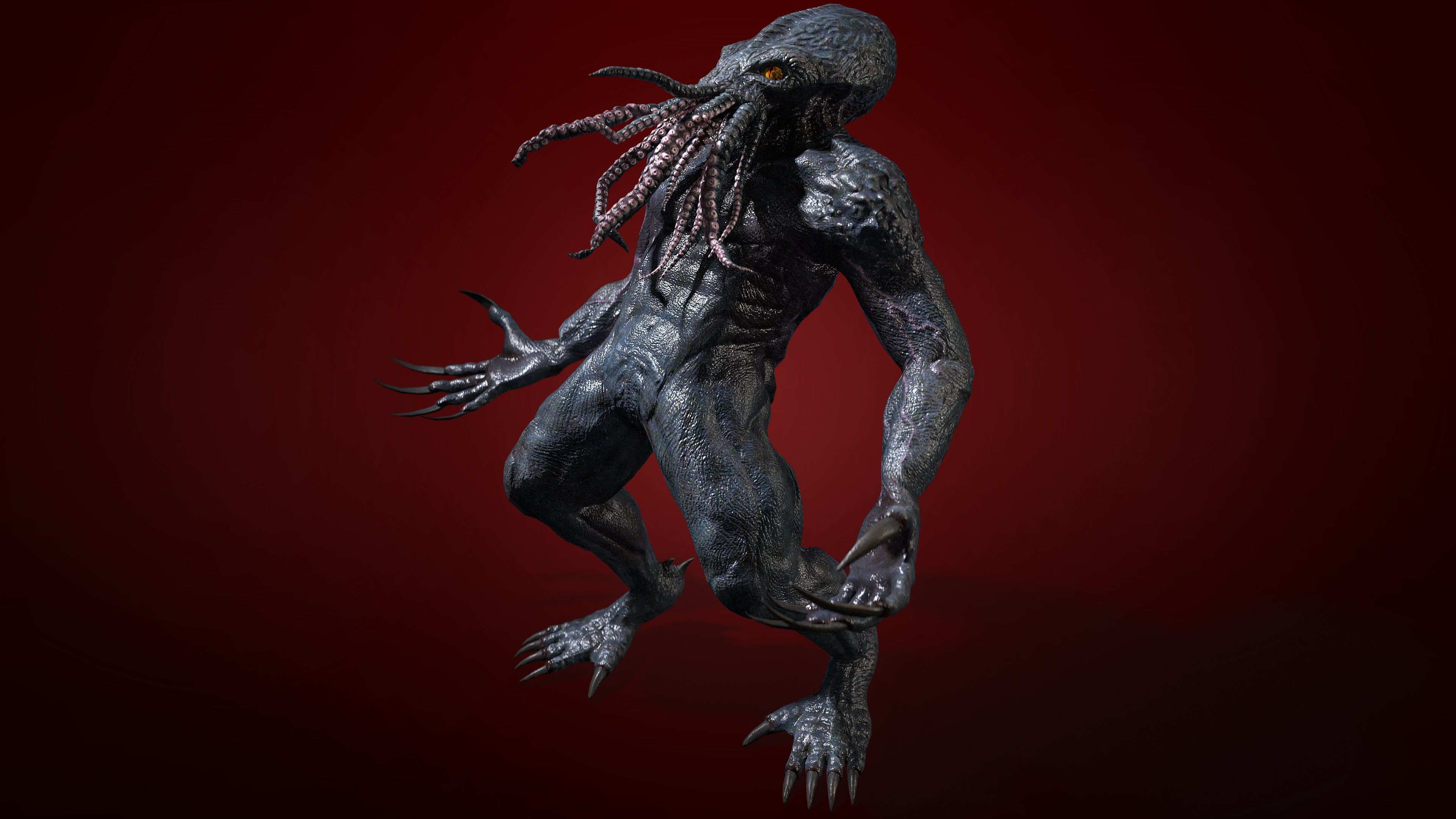 3D model Cthulhu Monster VR / AR / low-poly | CGTrader