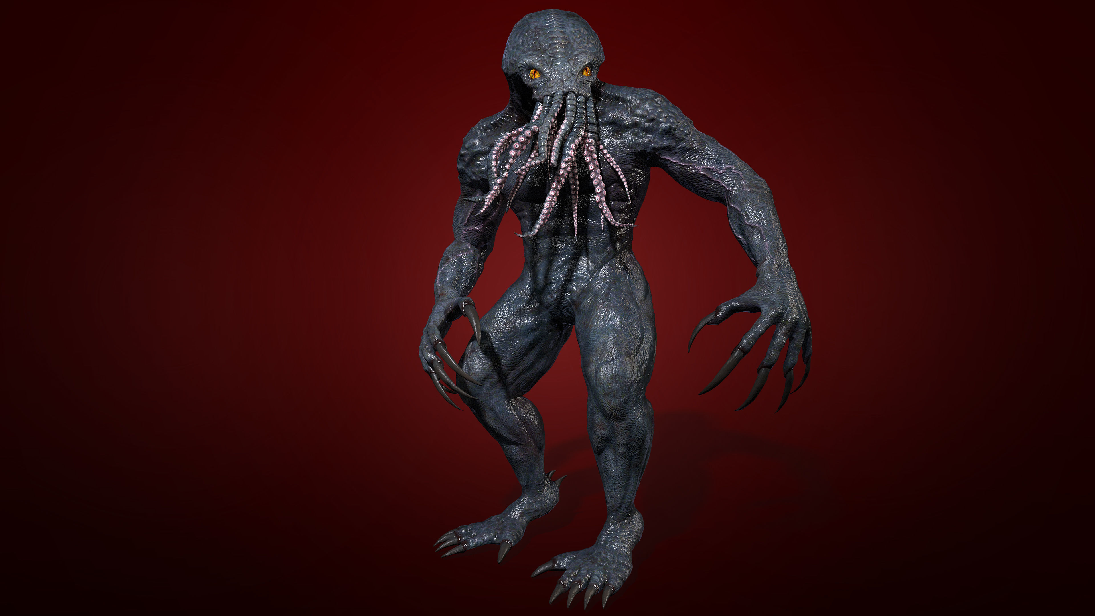3D model Cthulhu Monster VR / AR / low-poly | CGTrader