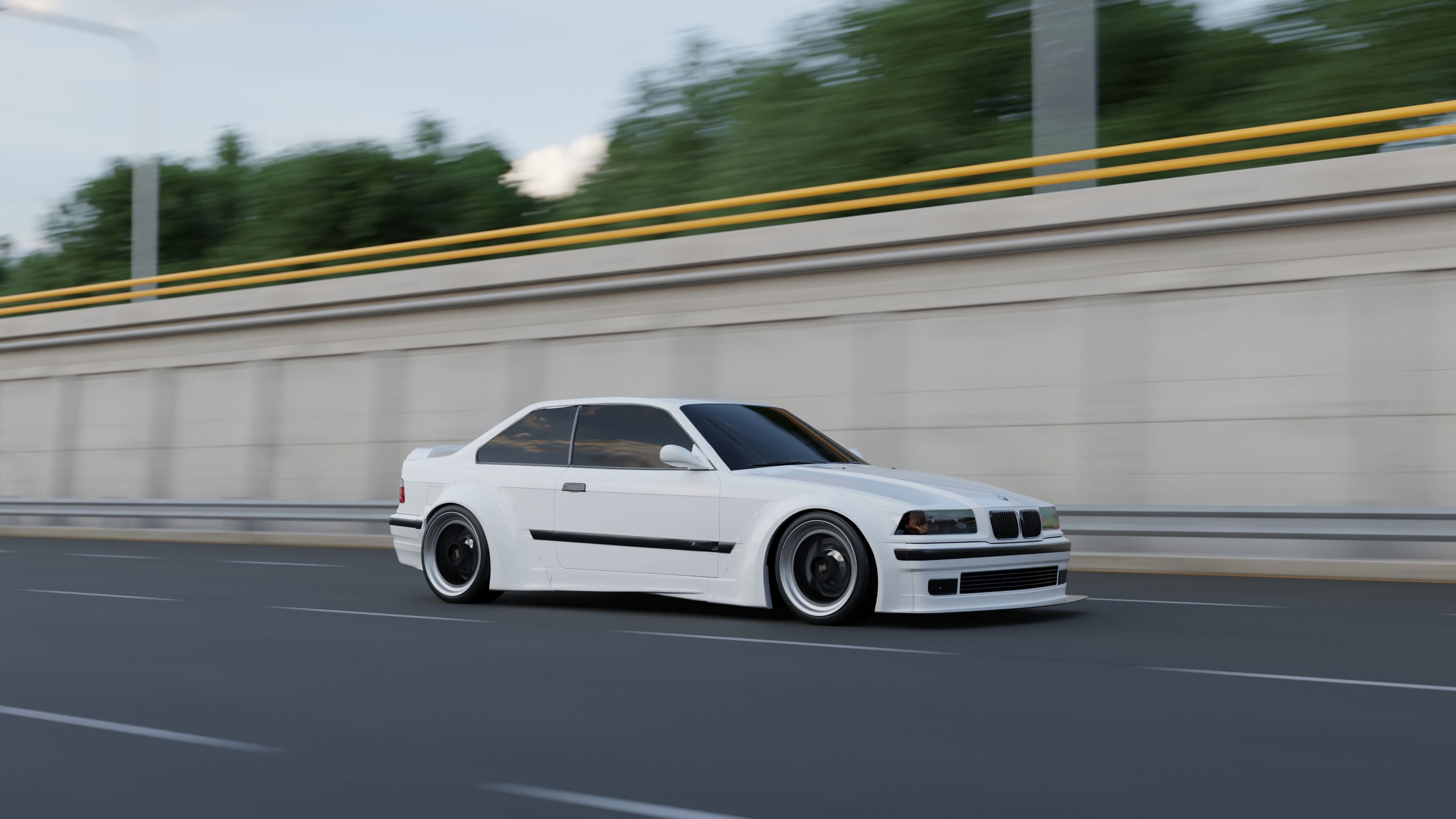 3D Realistic Road Blend File 3D model | CGTrader