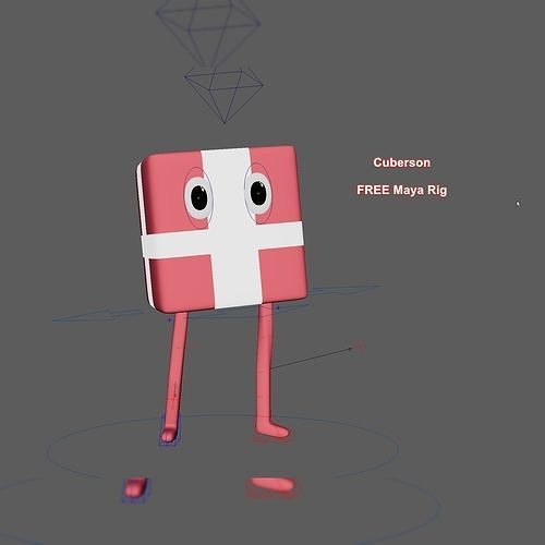 Cuberson FREE Maya rig free 3D model rigged | CGTrader