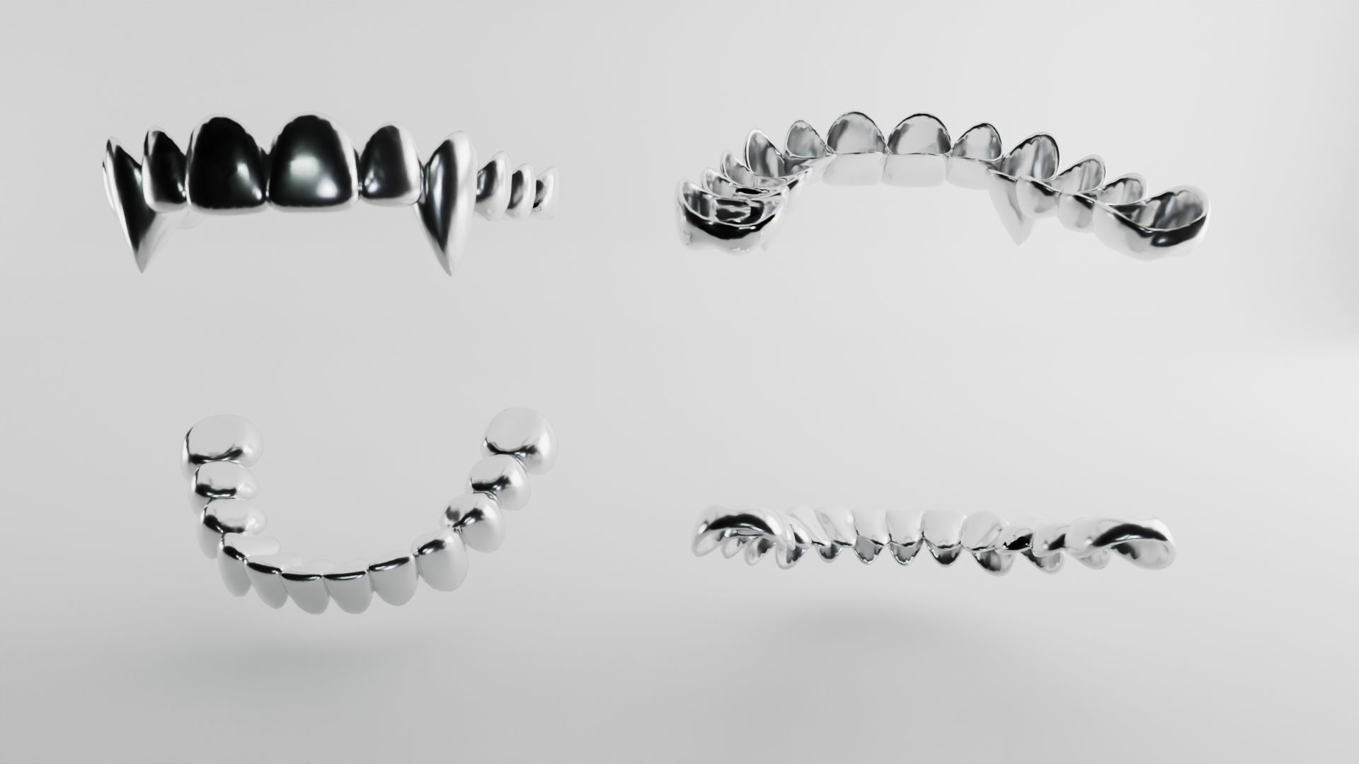 Grillz teeth 3D model | CGTrader