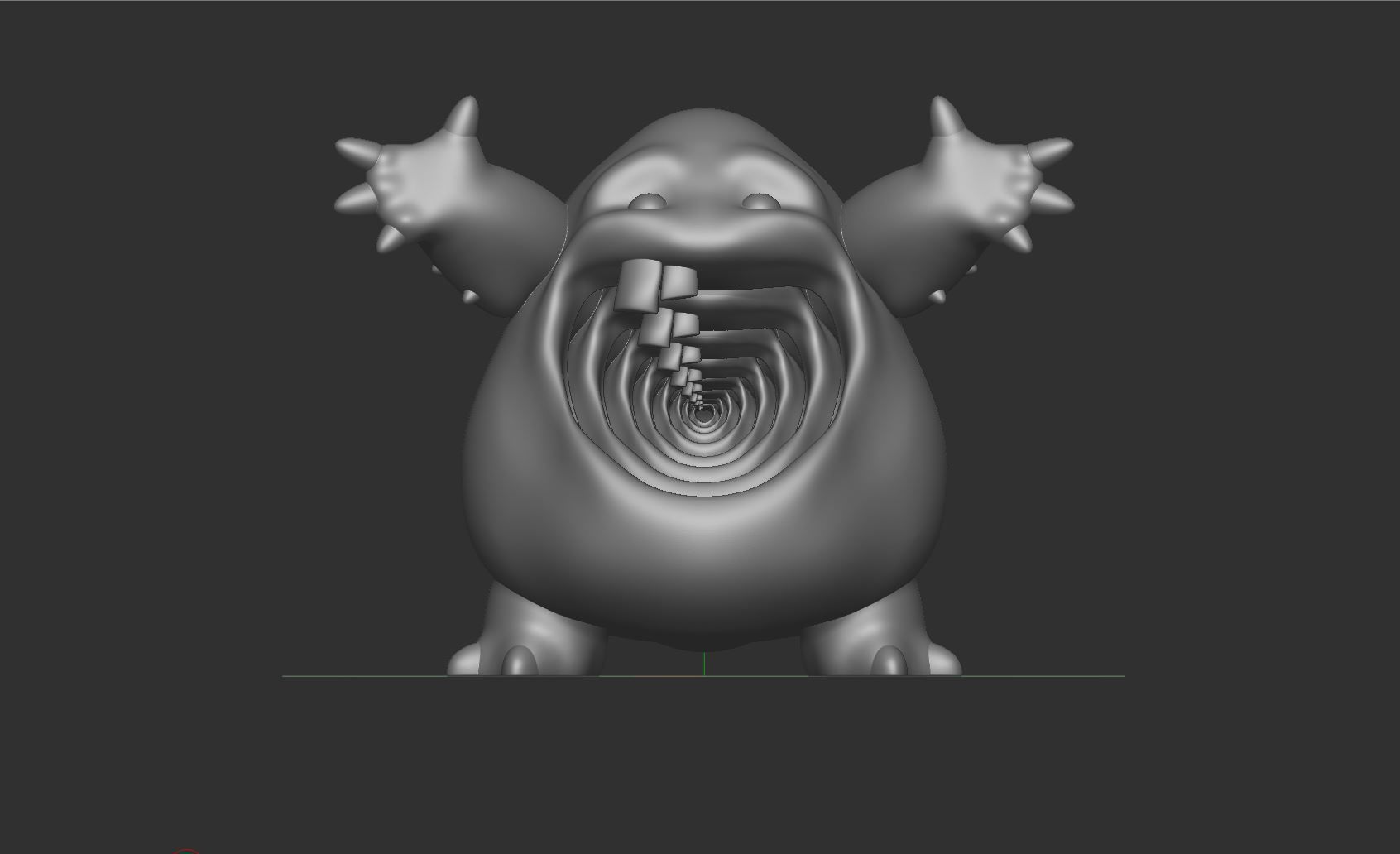 hungry monster 3D model 3D printable | CGTrader