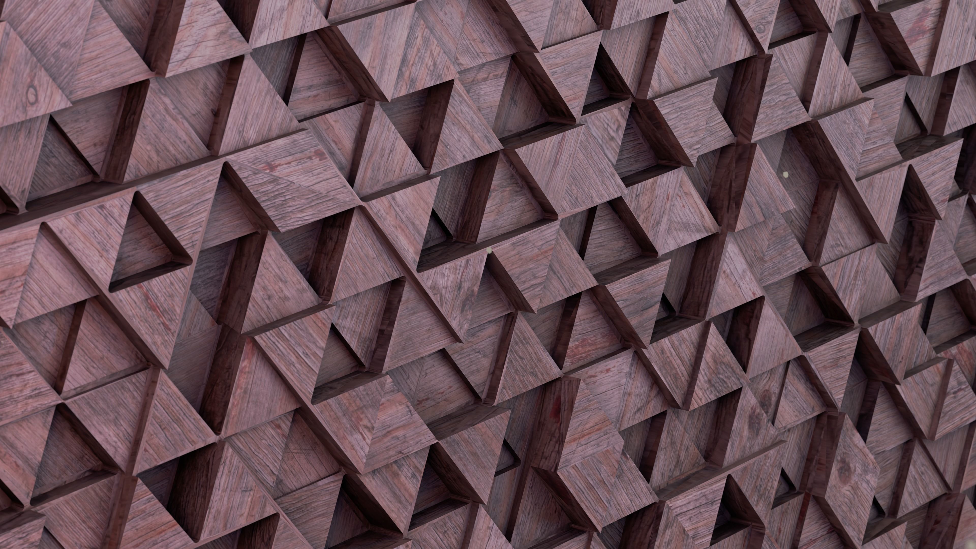 Geometric Triangle Wall Panels - CNC-Ready 3D Model STL Files 3D model ...