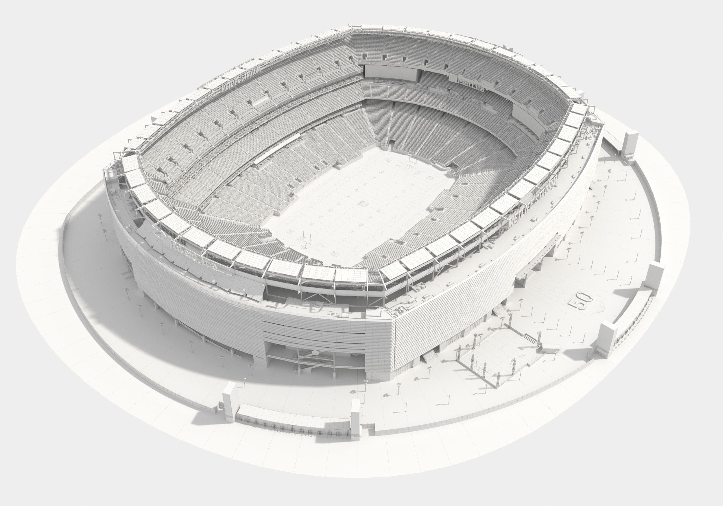Metlife stadium 3D model | CGTrader