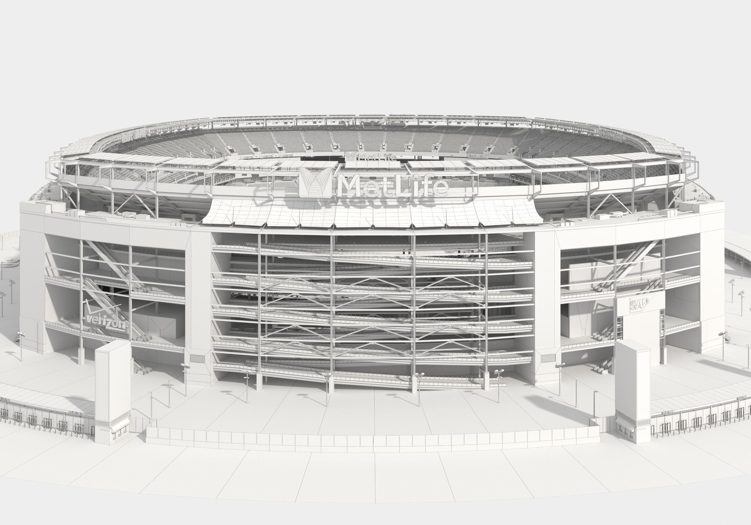 Metlife stadium 3D model | CGTrader