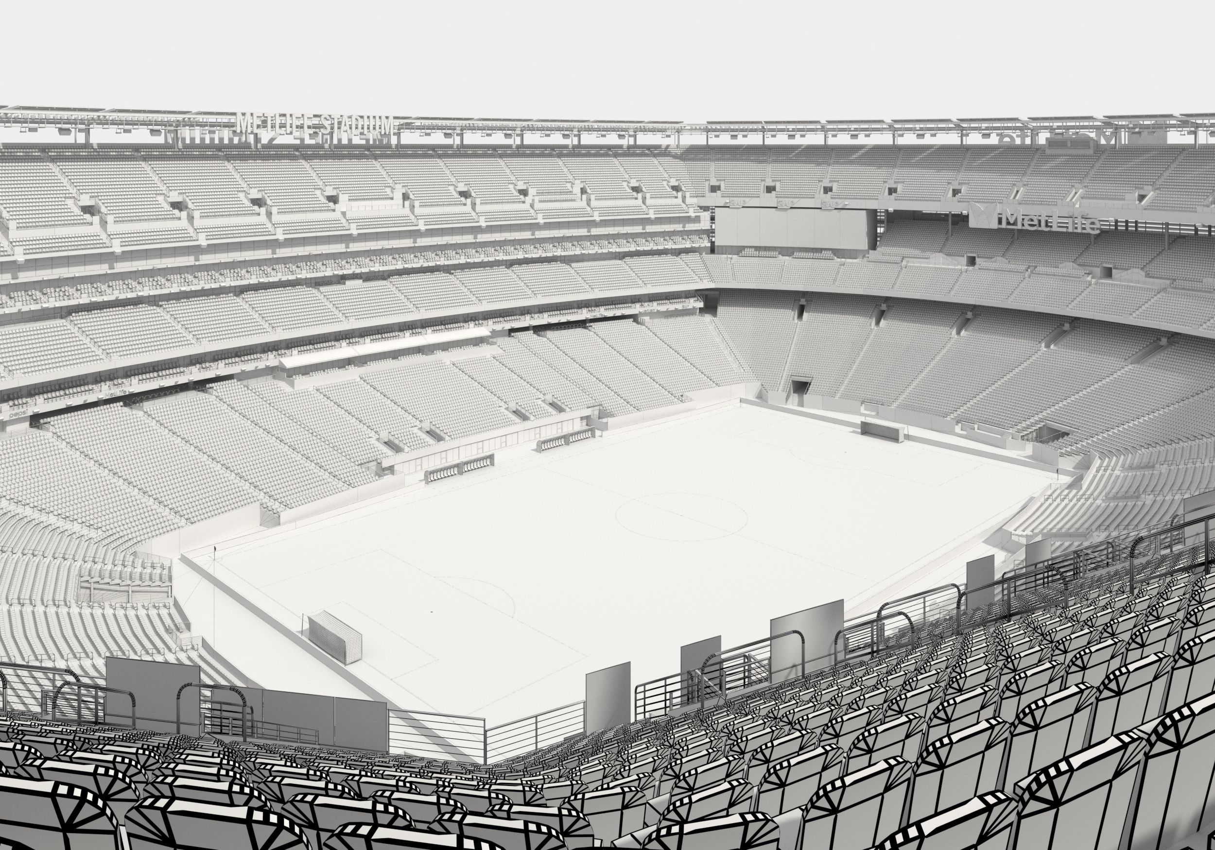 Metlife stadium 3D model | CGTrader