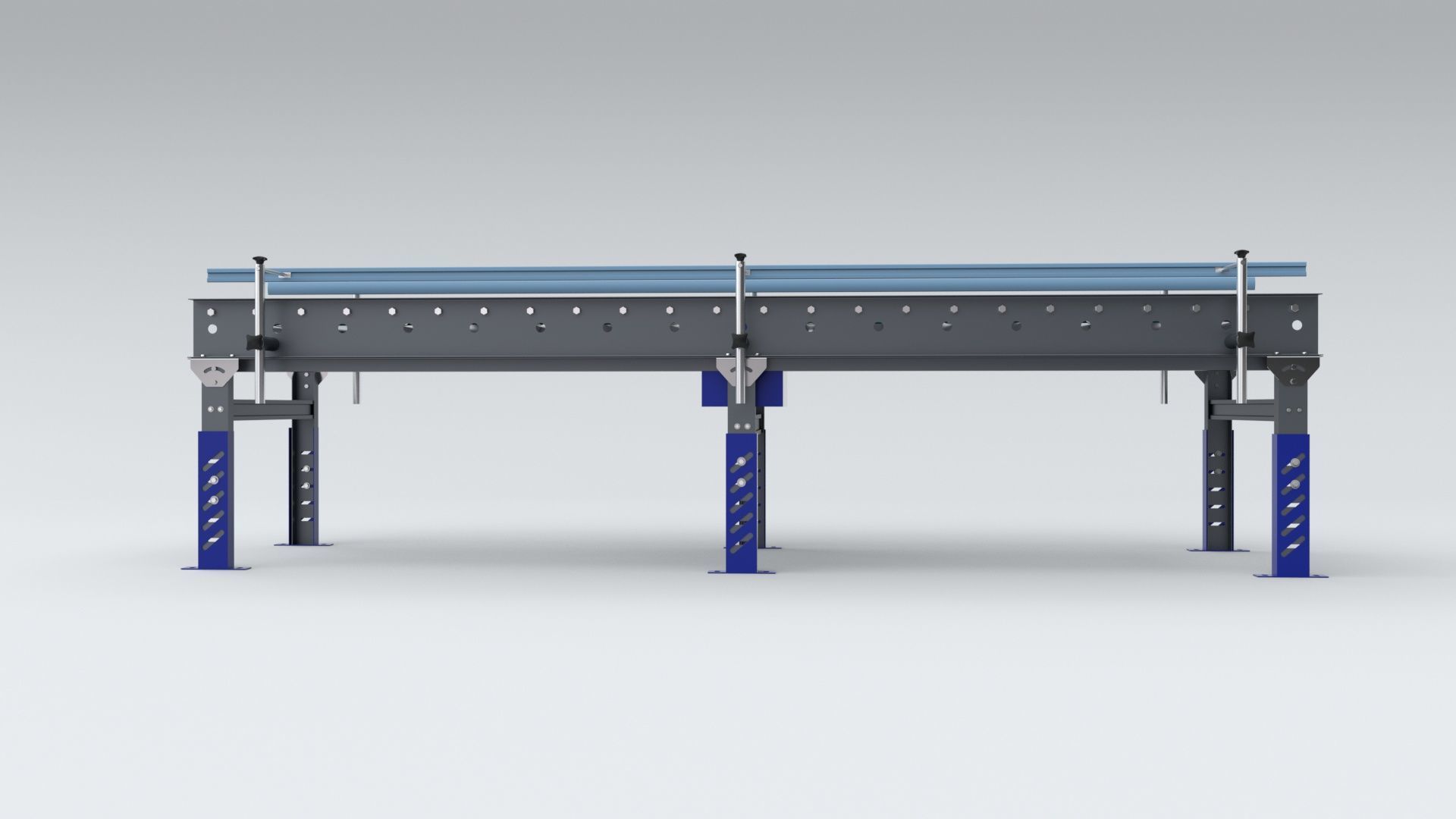 Roller Conveyor Adjustable and Rigged 3D model animated rigged | CGTrader