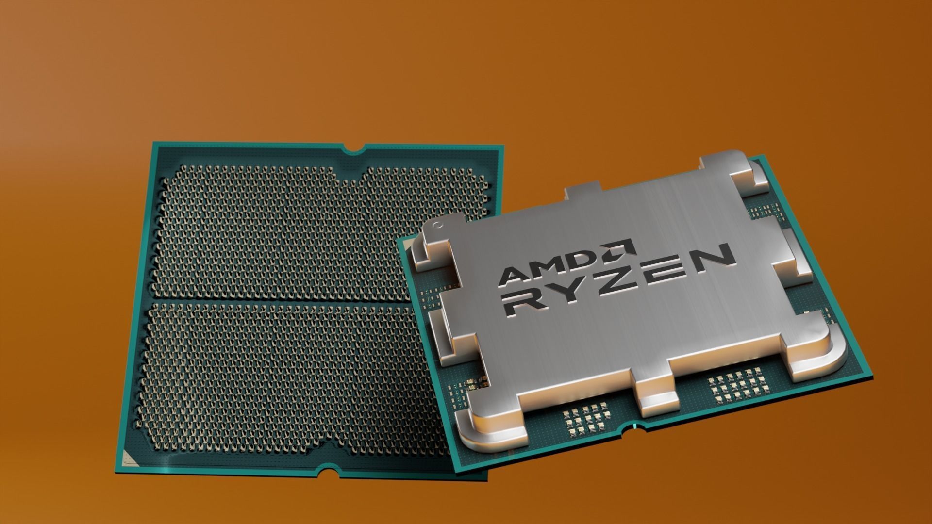 AMD RYZEN CPU 3D model | CGTrader