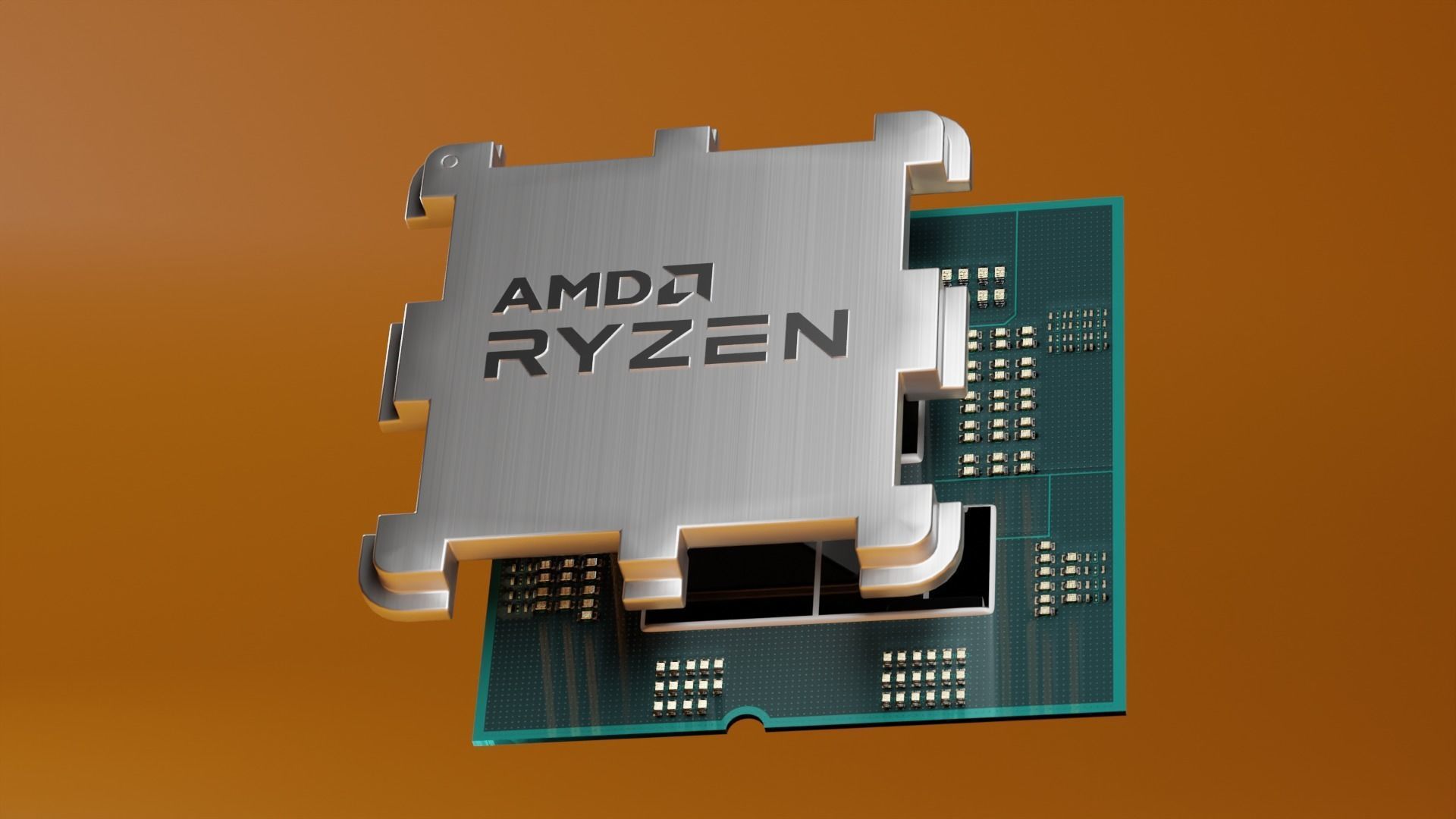 AMD RYZEN CPU 3D model | CGTrader