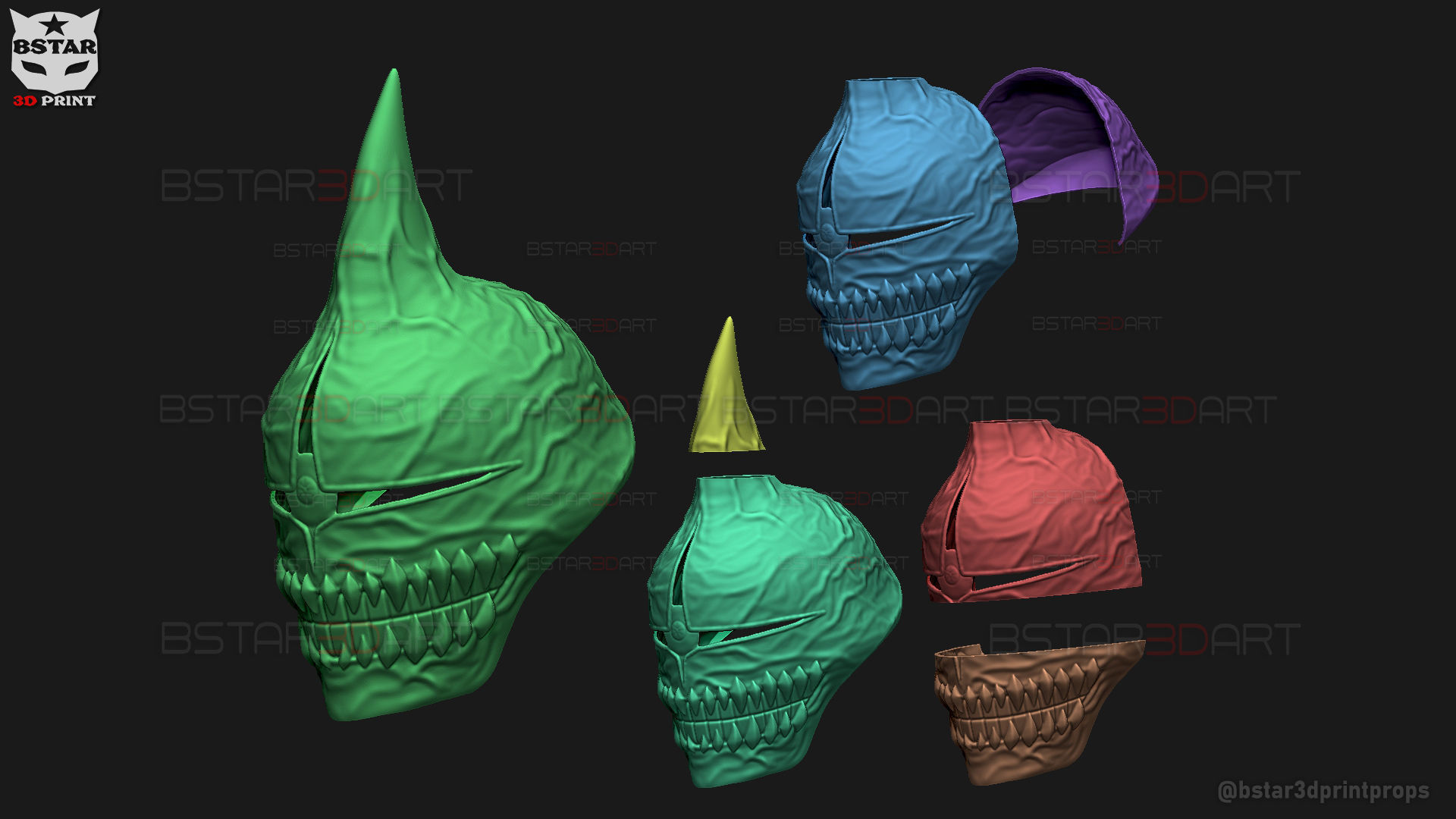 Kaiju No 10 Mask - Kaiju No 8 Anime Cosplay 3D model 3D printable ...