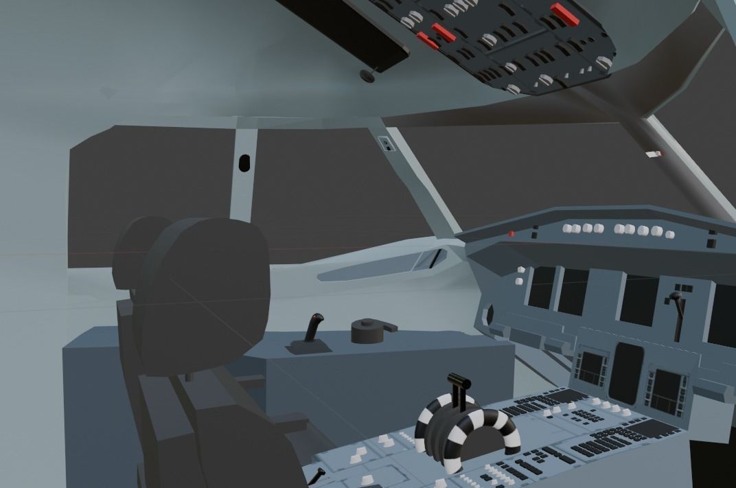 Airbus a320 family cockpit 3D model rigged | CGTrader