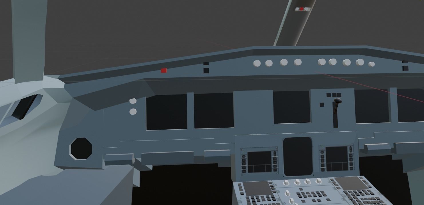 Airbus a320 family cockpit 3D model rigged | CGTrader