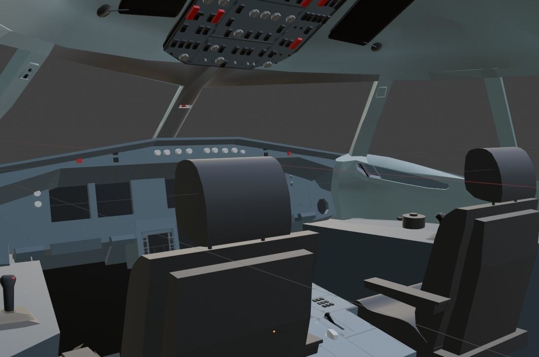 Airbus a320 family cockpit 3D model rigged | CGTrader