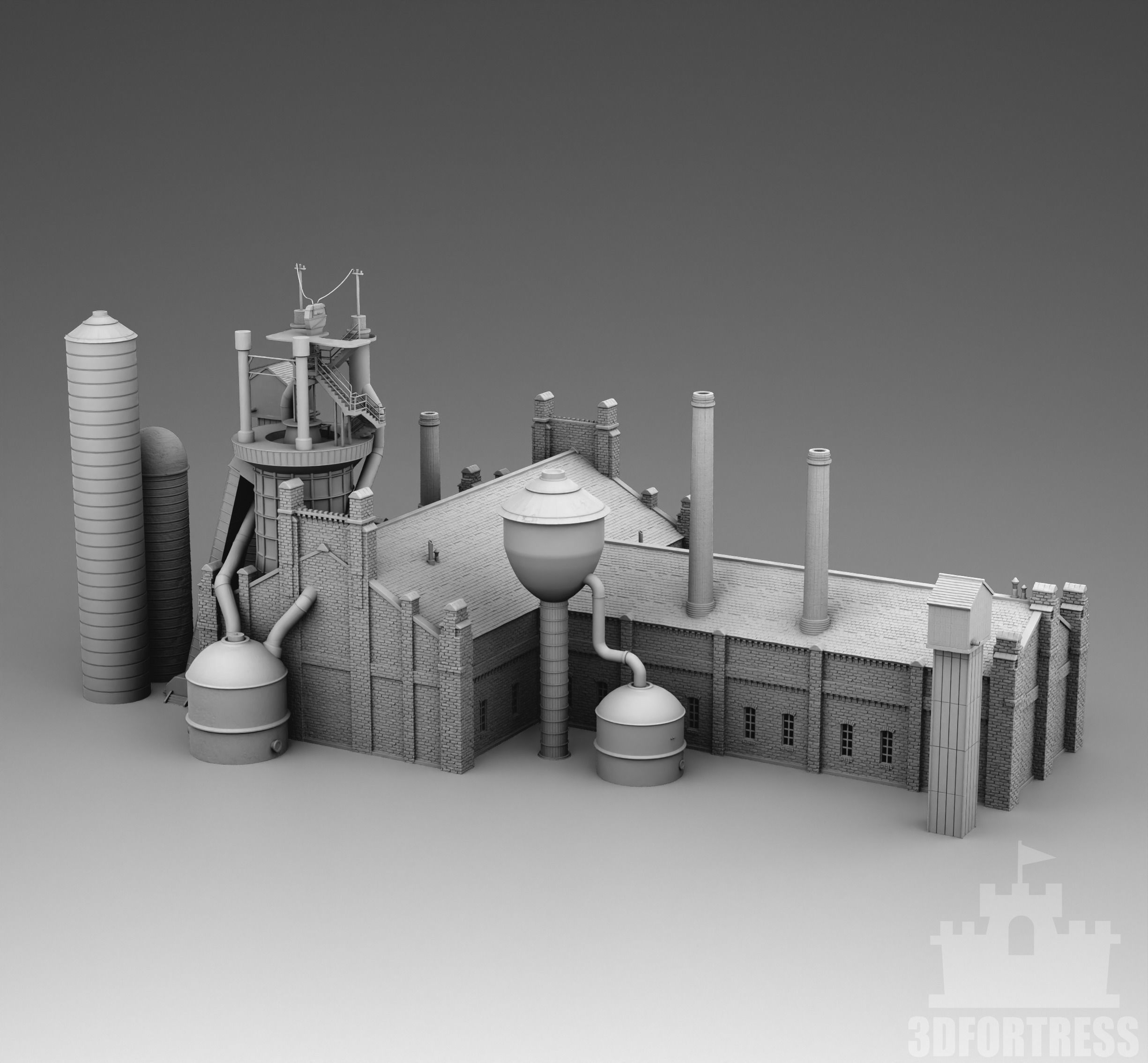 Manufacturing complex 3D model 3D printable | CGTrader