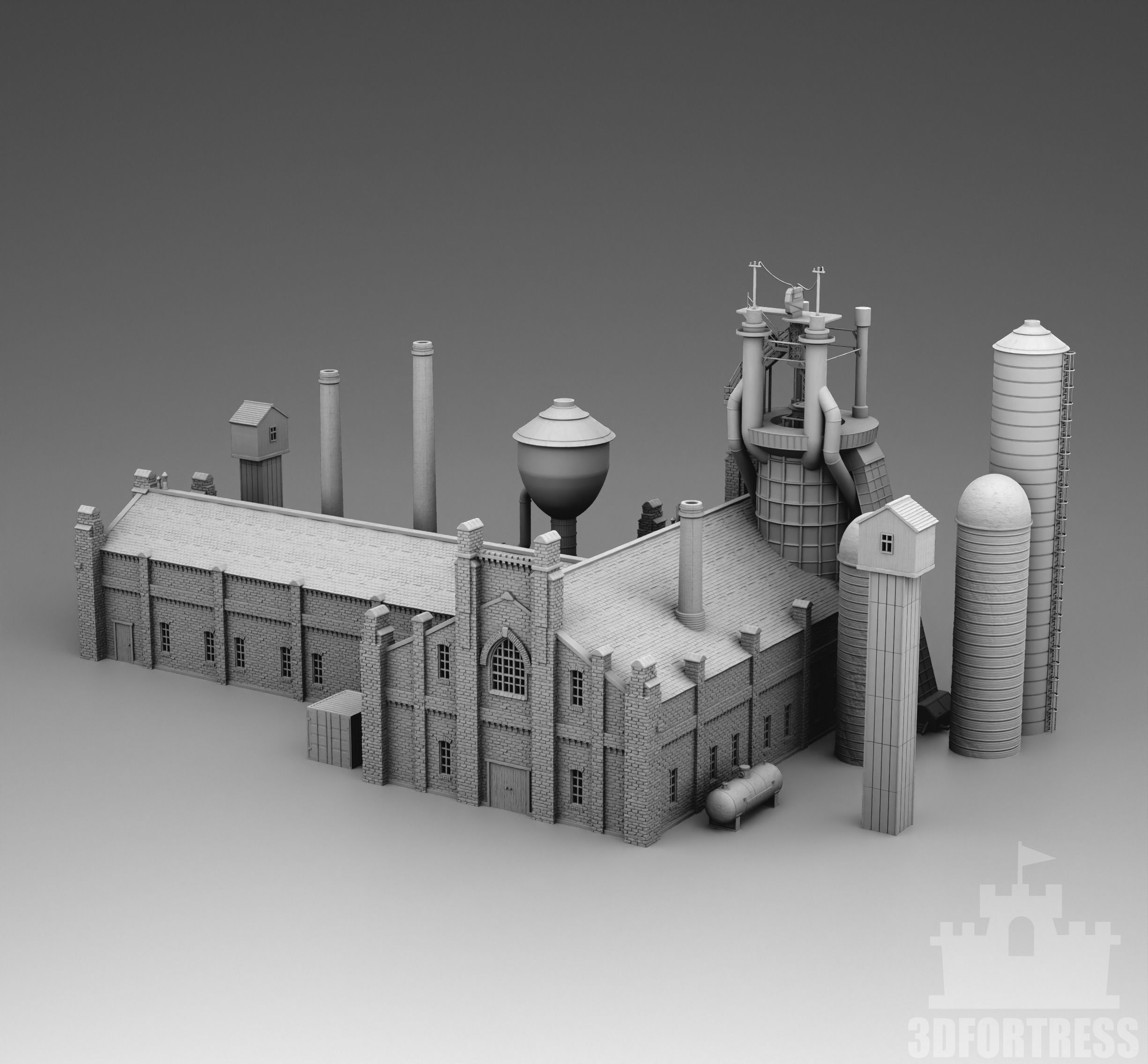 Manufacturing complex 3D model 3D printable | CGTrader