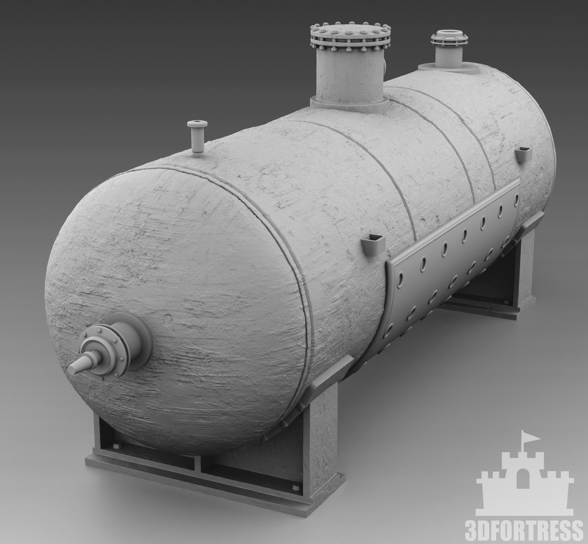 Gas Holder 3D model 3D printable | CGTrader