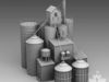 Factory with tank 3D model 3D printable | CGTrader