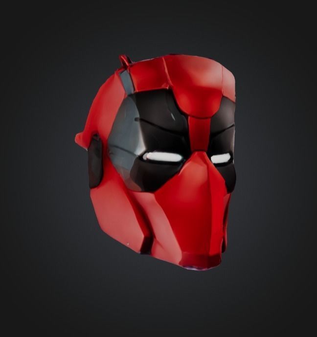 deadpool helmet 3d STL model ready for print 3D model 3D printable ...