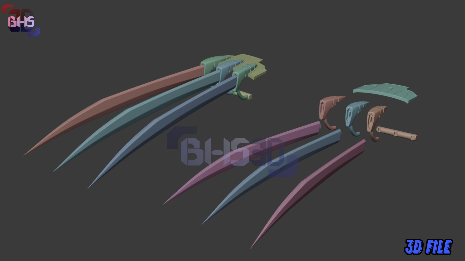 Wolverine Claw Deadpool and Wolverine 3D free 3D model 3D printable ...