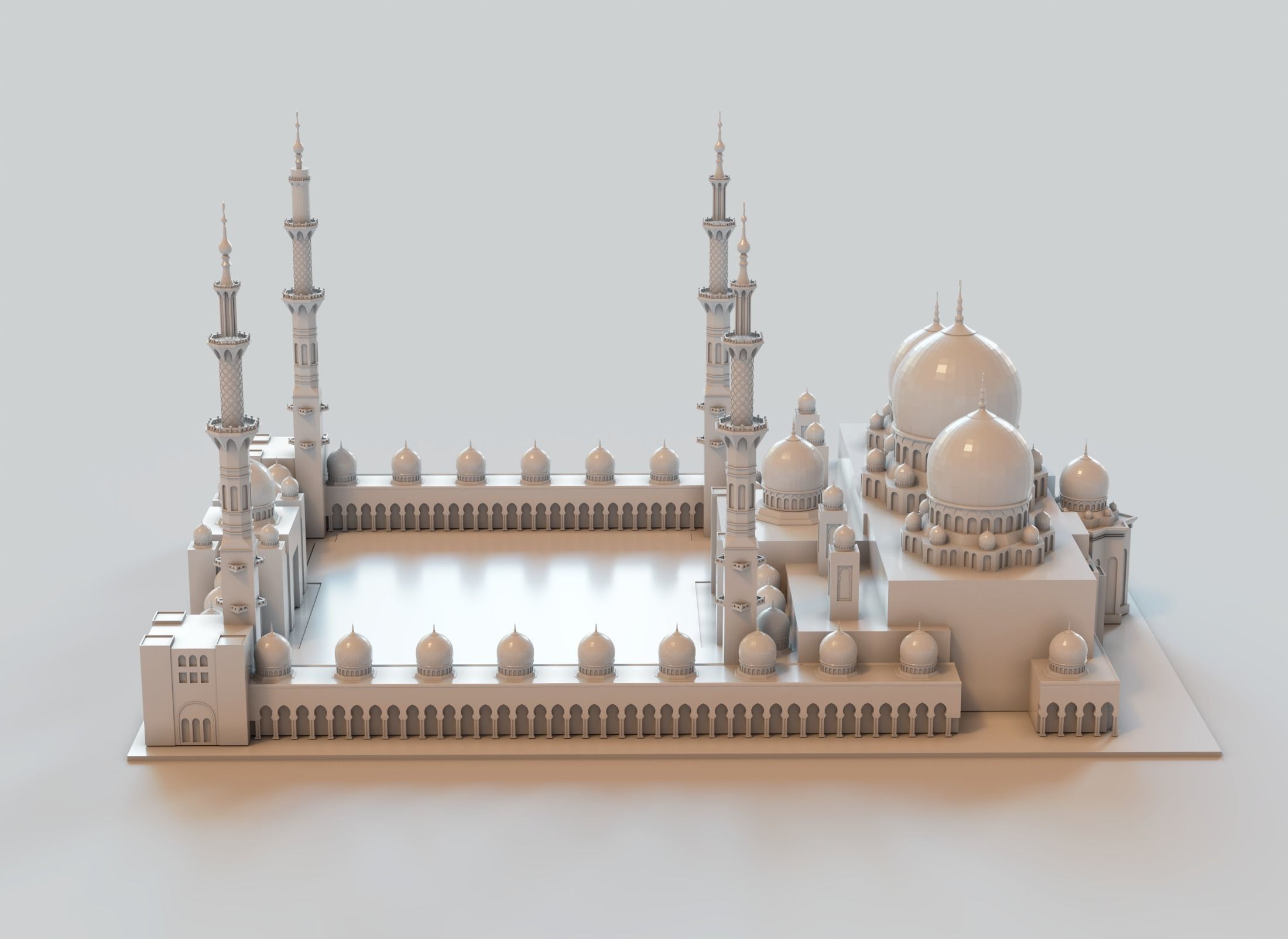 Abu dhabi Buildings - landmarks collection 3D model 3D printable | CGTrader