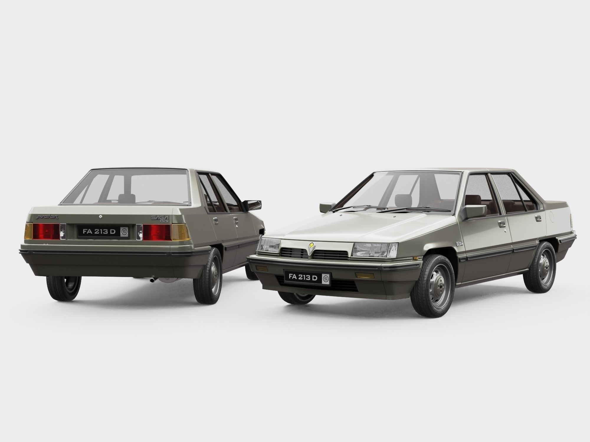 Proton Saga Magma 12v 3D model | CGTrader