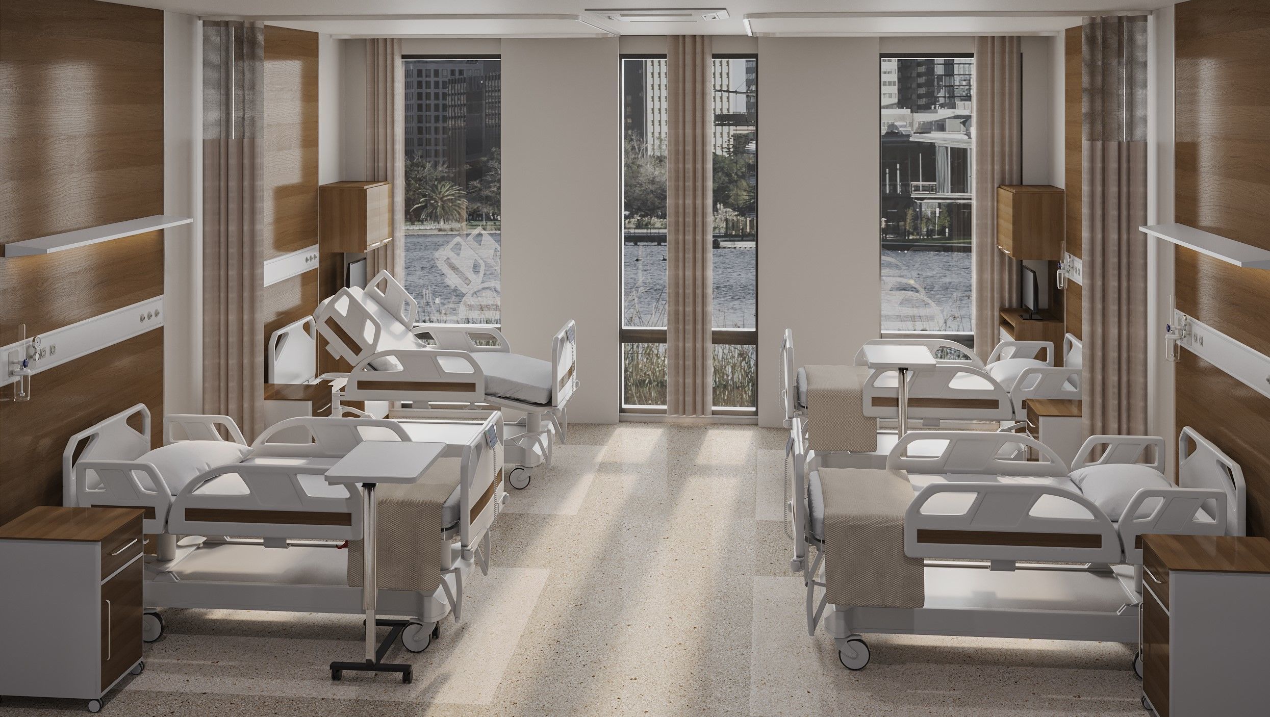 Patient Hospital Room 3D model | CGTrader