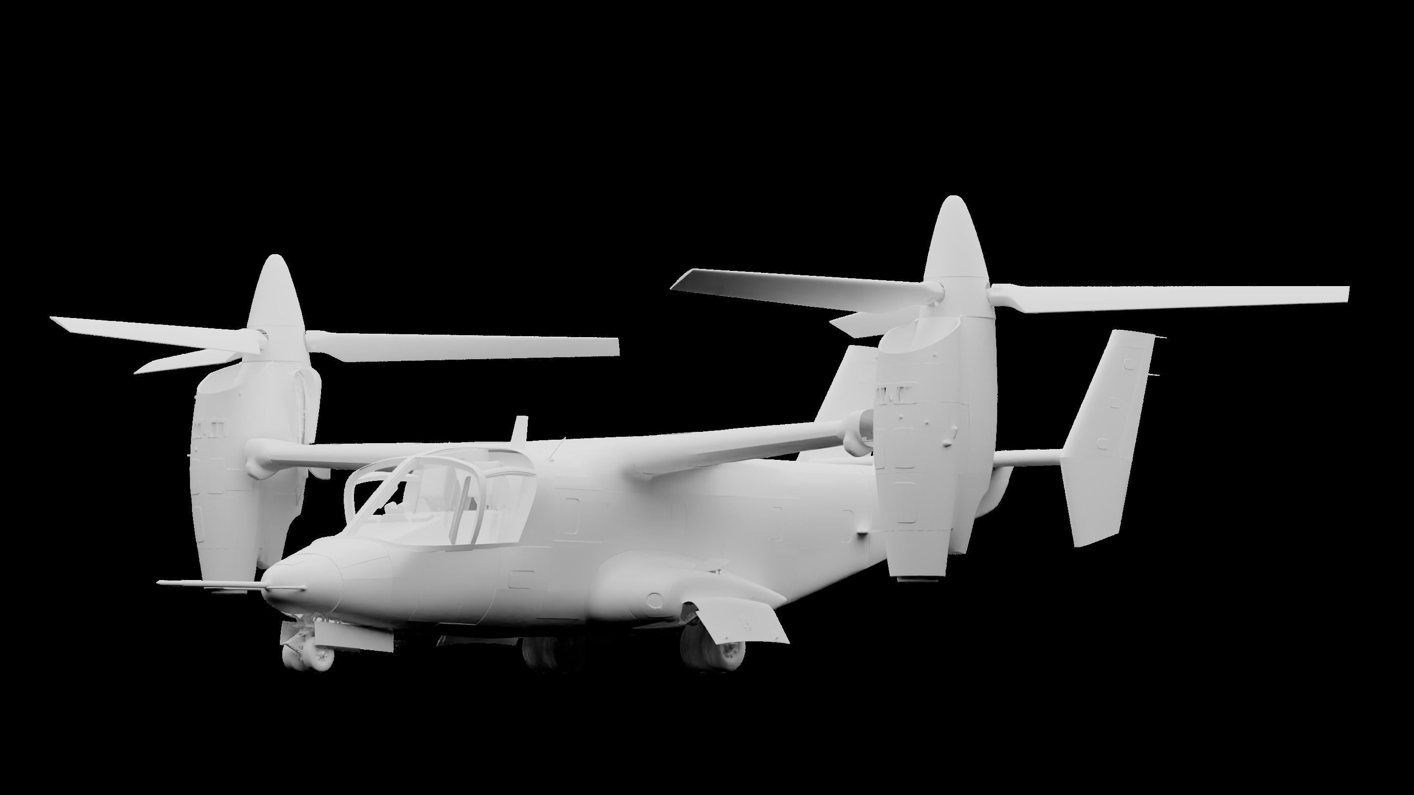 Bell XV15 1977 3D model animated rigged | CGTrader