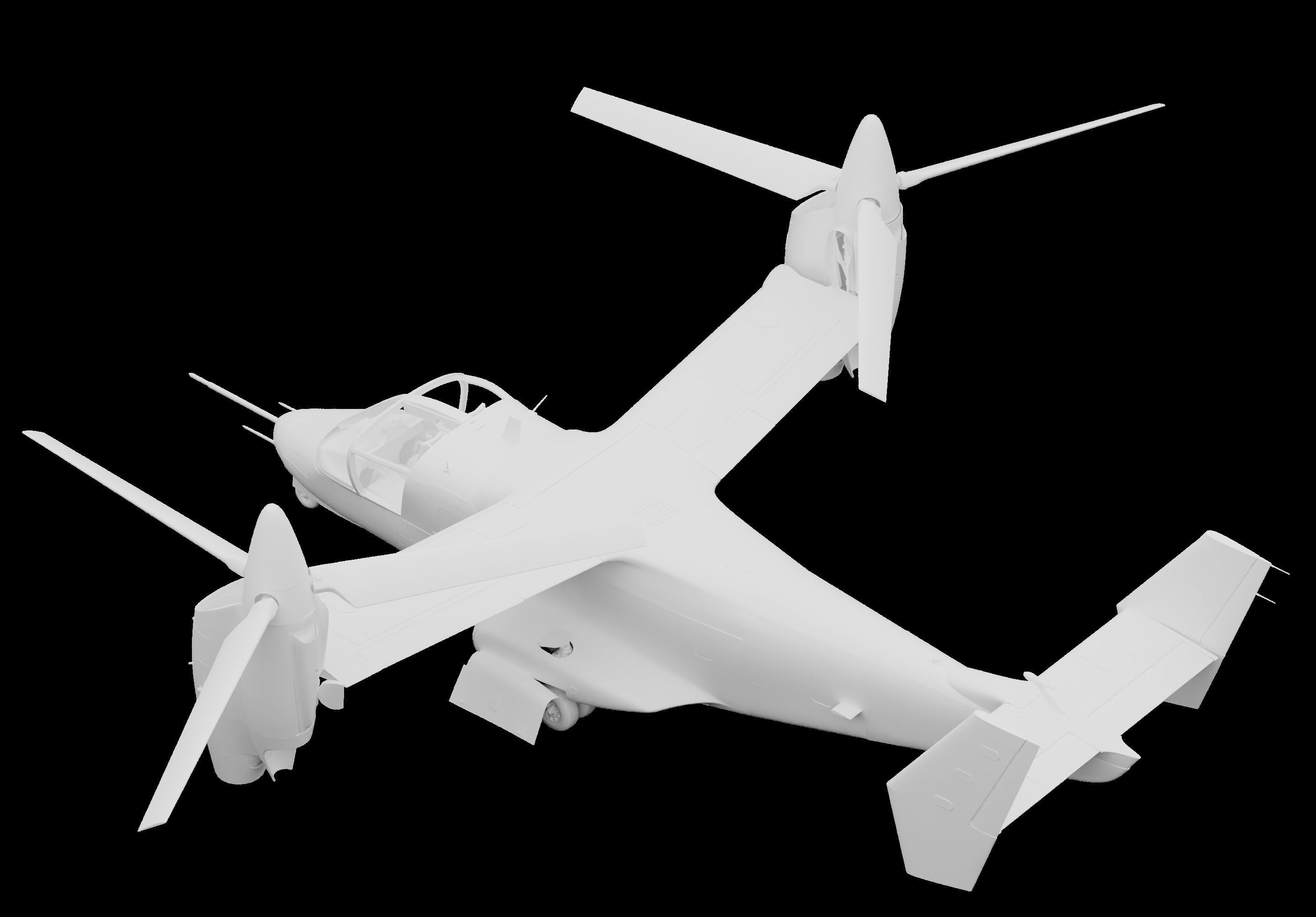 Bell XV15 1977 3D model animated rigged | CGTrader