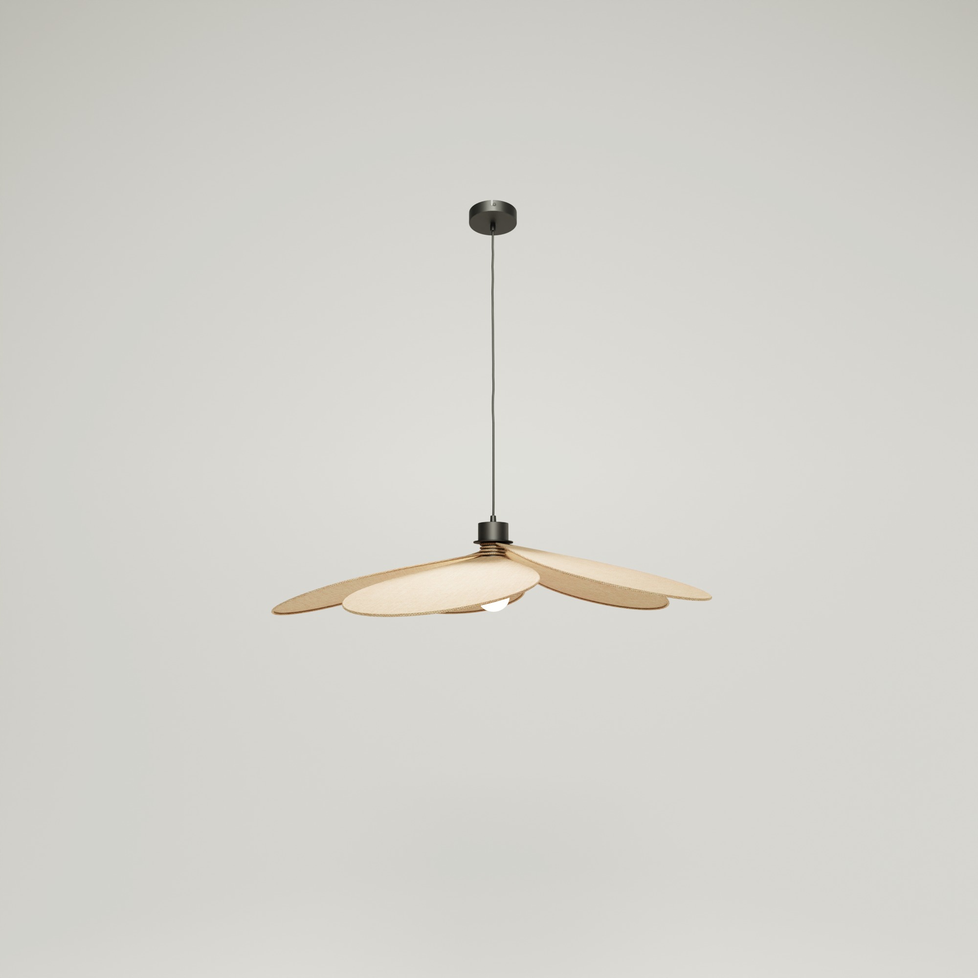 Fabric ceiling Lamp free 3D model | CGTrader