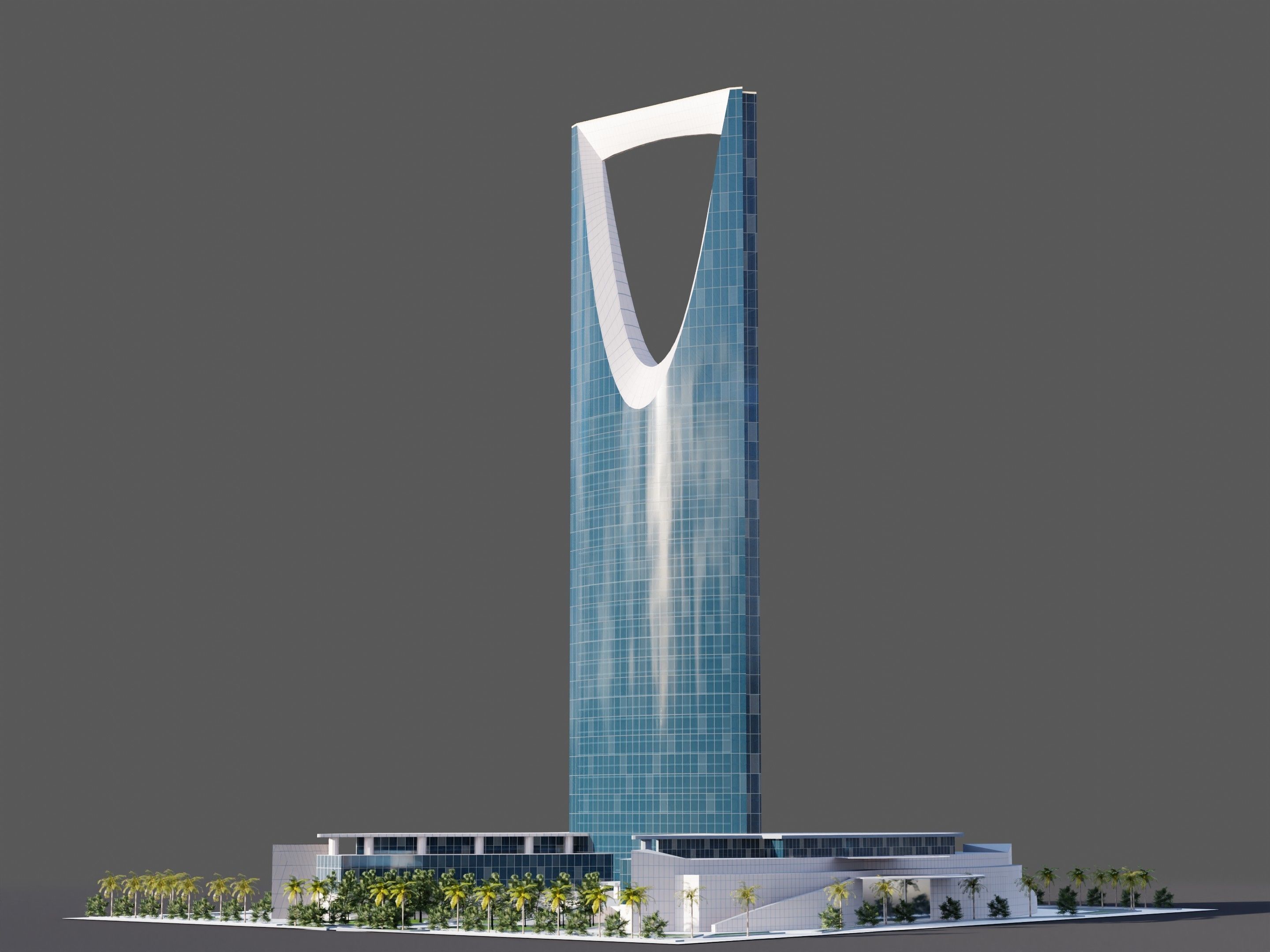 Kingdom Centre - Riyadh saudi arabia 3D model | CGTrader